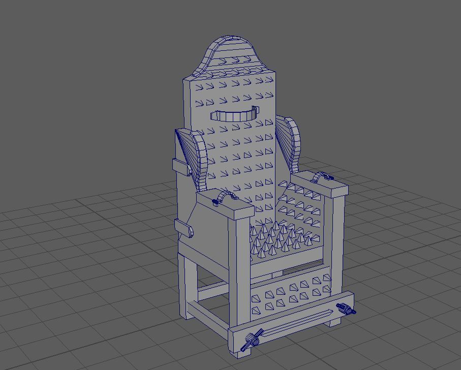 Medieval Torture Chair 3D model | CGTrader