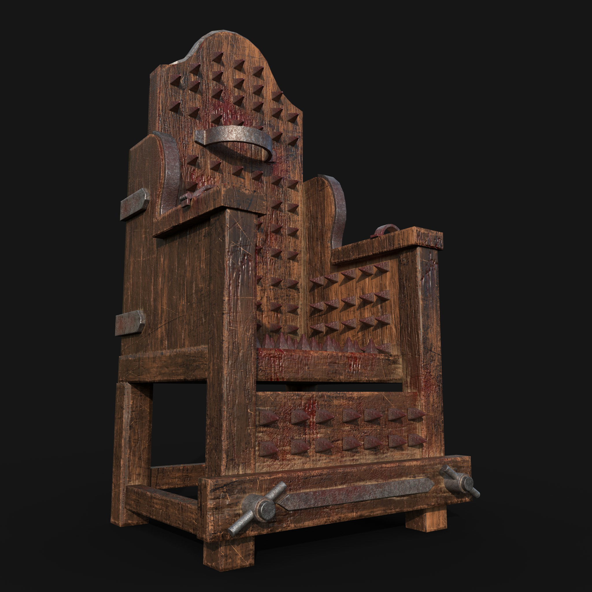 Medieval Torture Chair 3D model | CGTrader