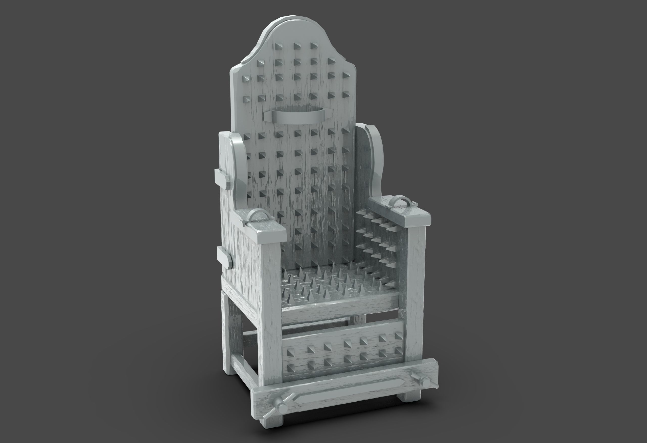 Medieval Torture Chair 3D model | CGTrader