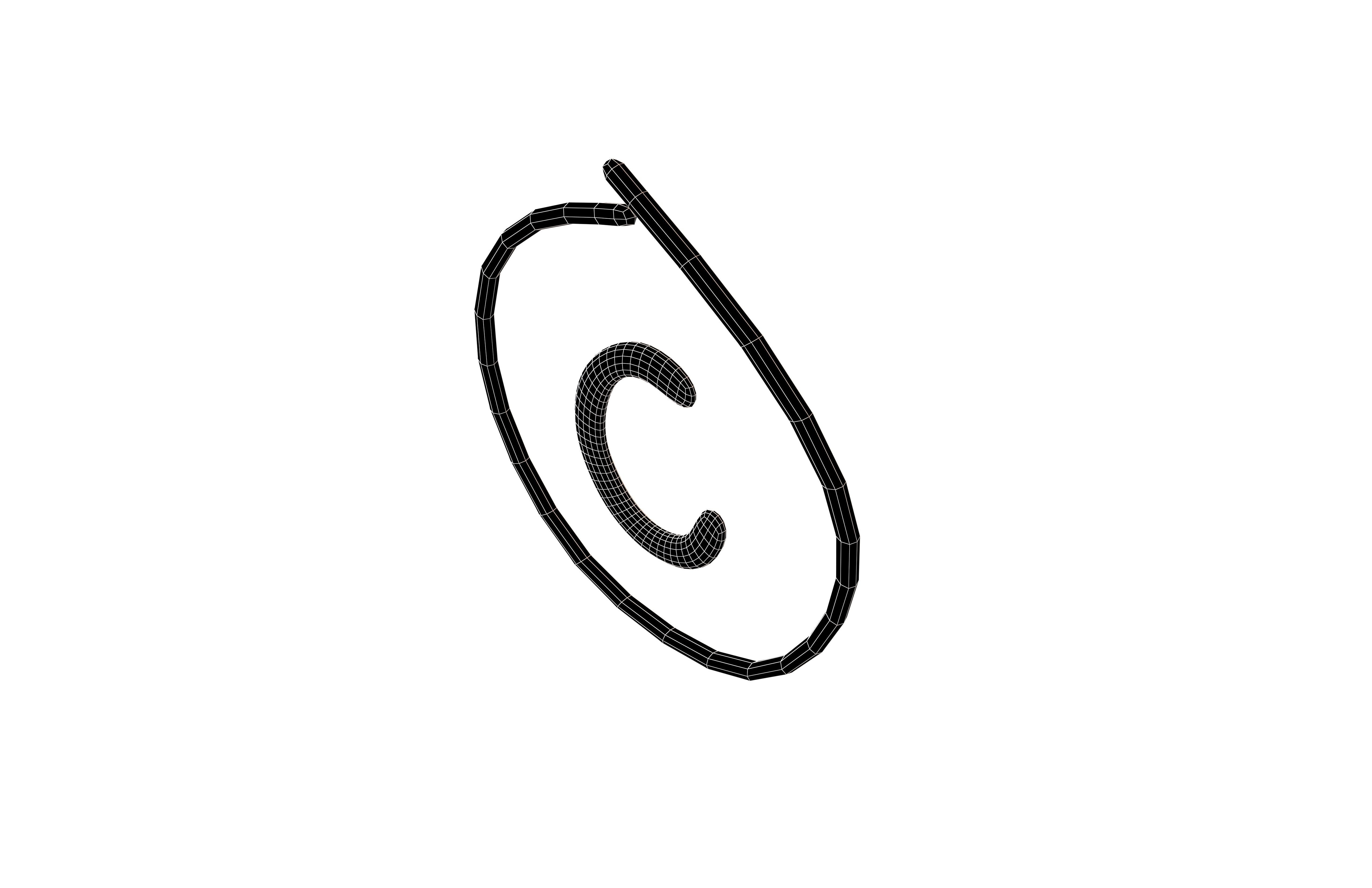 3D model Grade C Symbol v1 001 VR / AR / low-poly | CGTrader