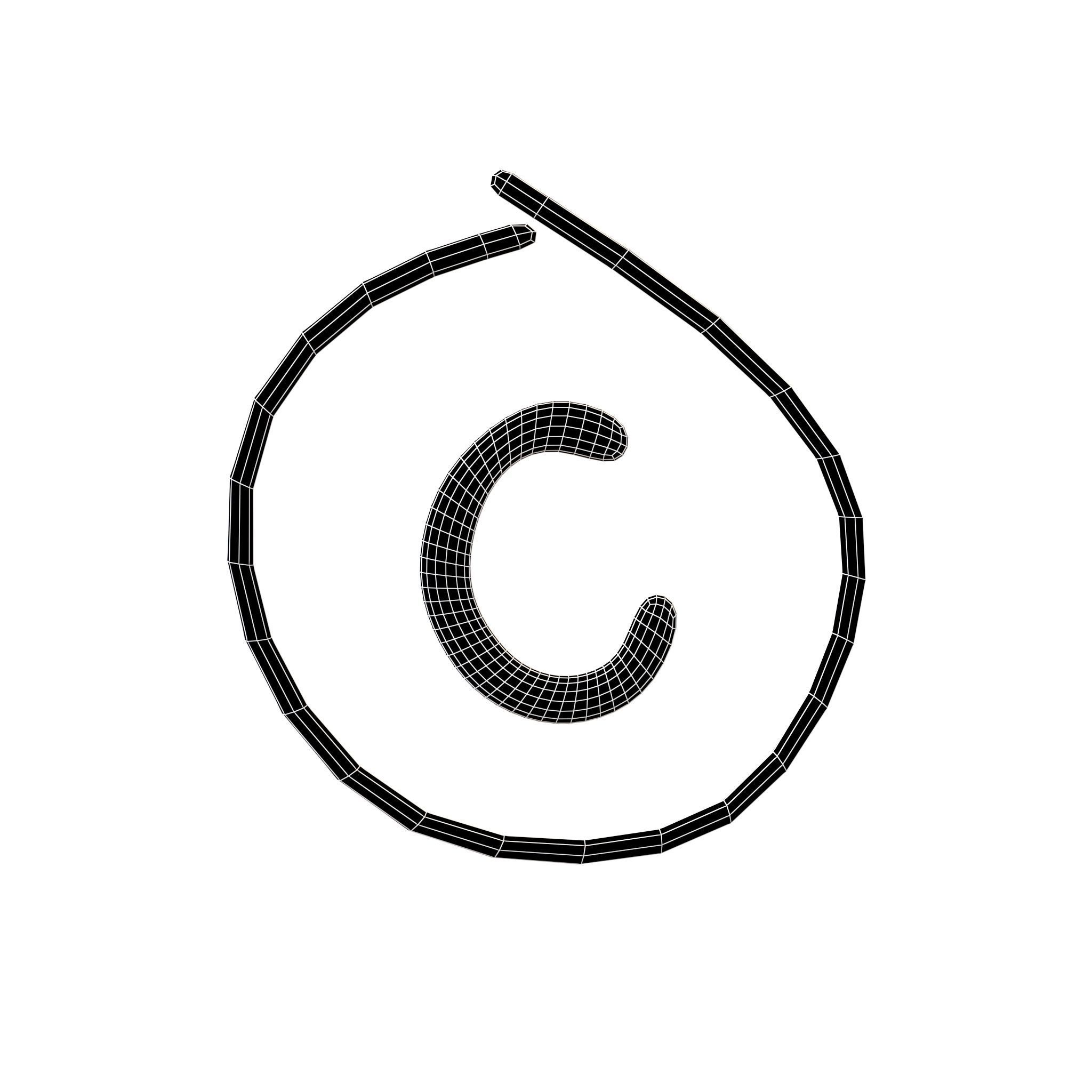 3D model Grade C Symbol v1 001 VR / AR / low-poly | CGTrader