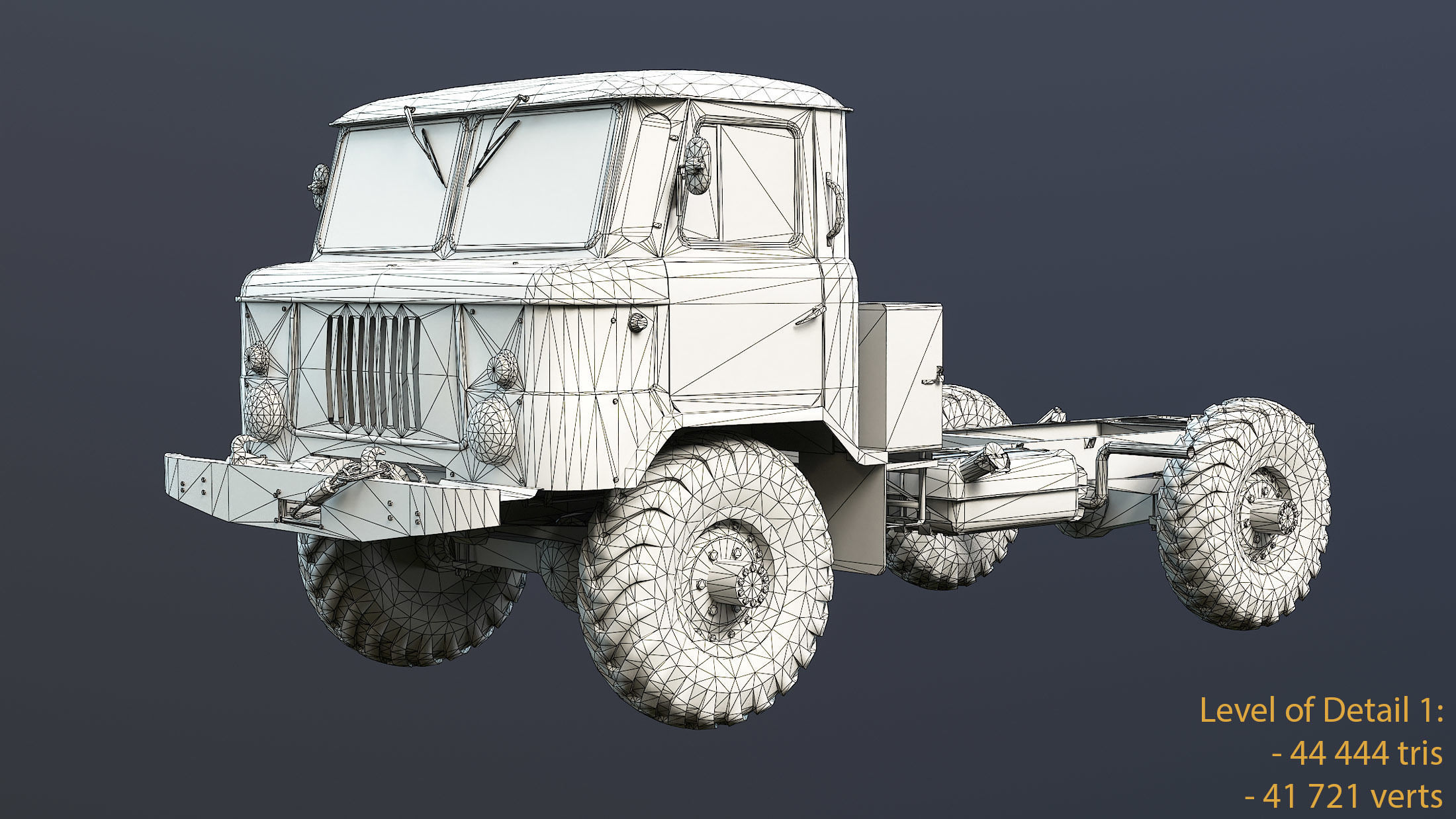 3D model GAZ-66 Chassis VR / AR / low-poly | CGTrader
