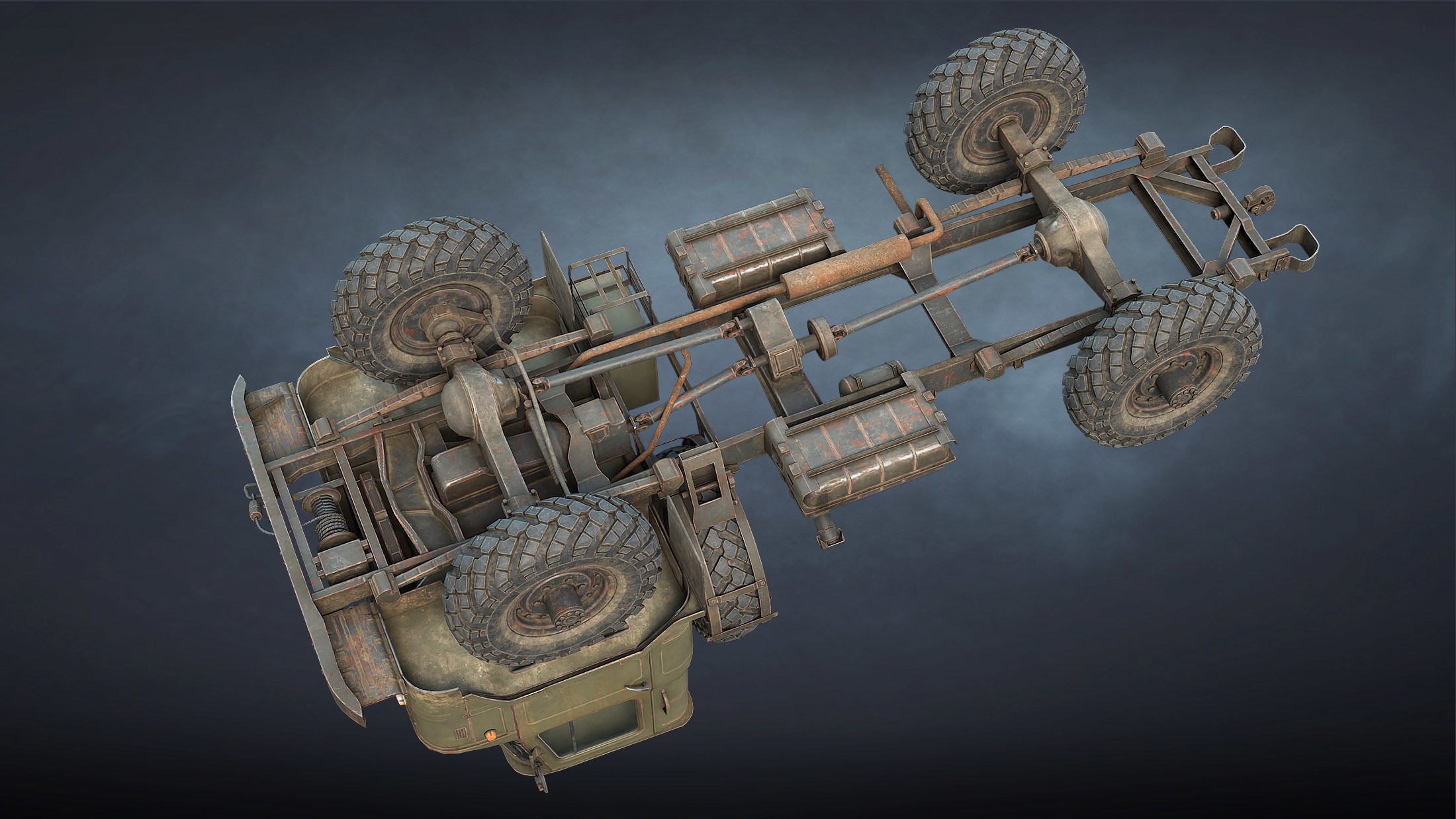 3D model GAZ-66 Chassis VR / AR / low-poly | CGTrader