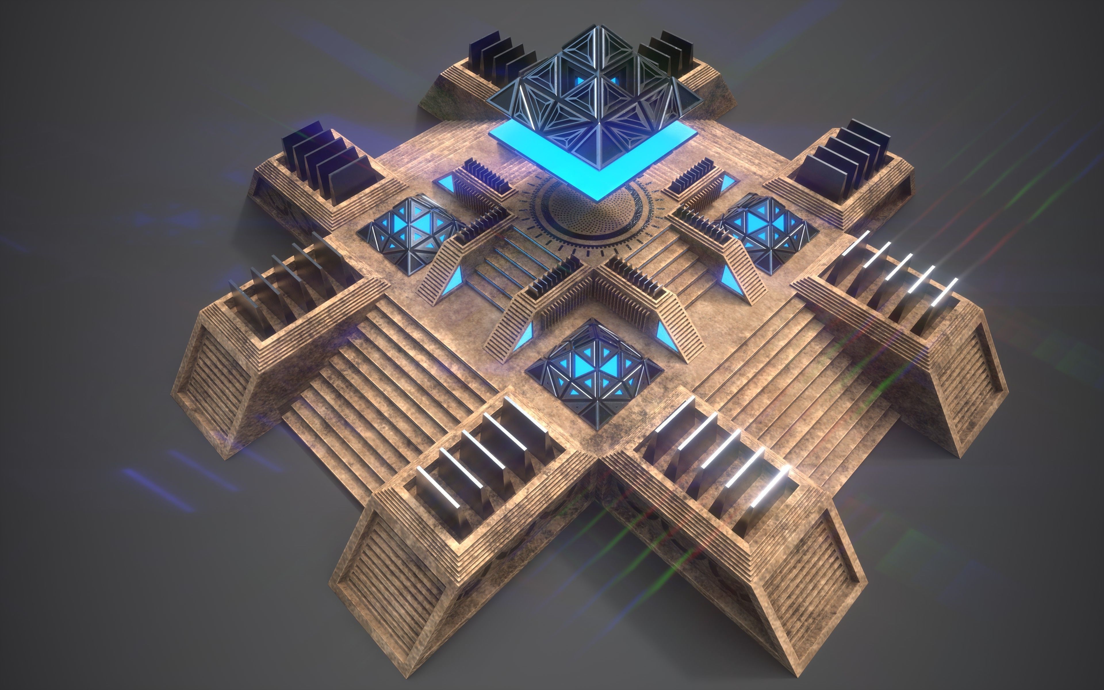 3D model Star Gate Portal Two VR / AR / low-poly | CGTrader