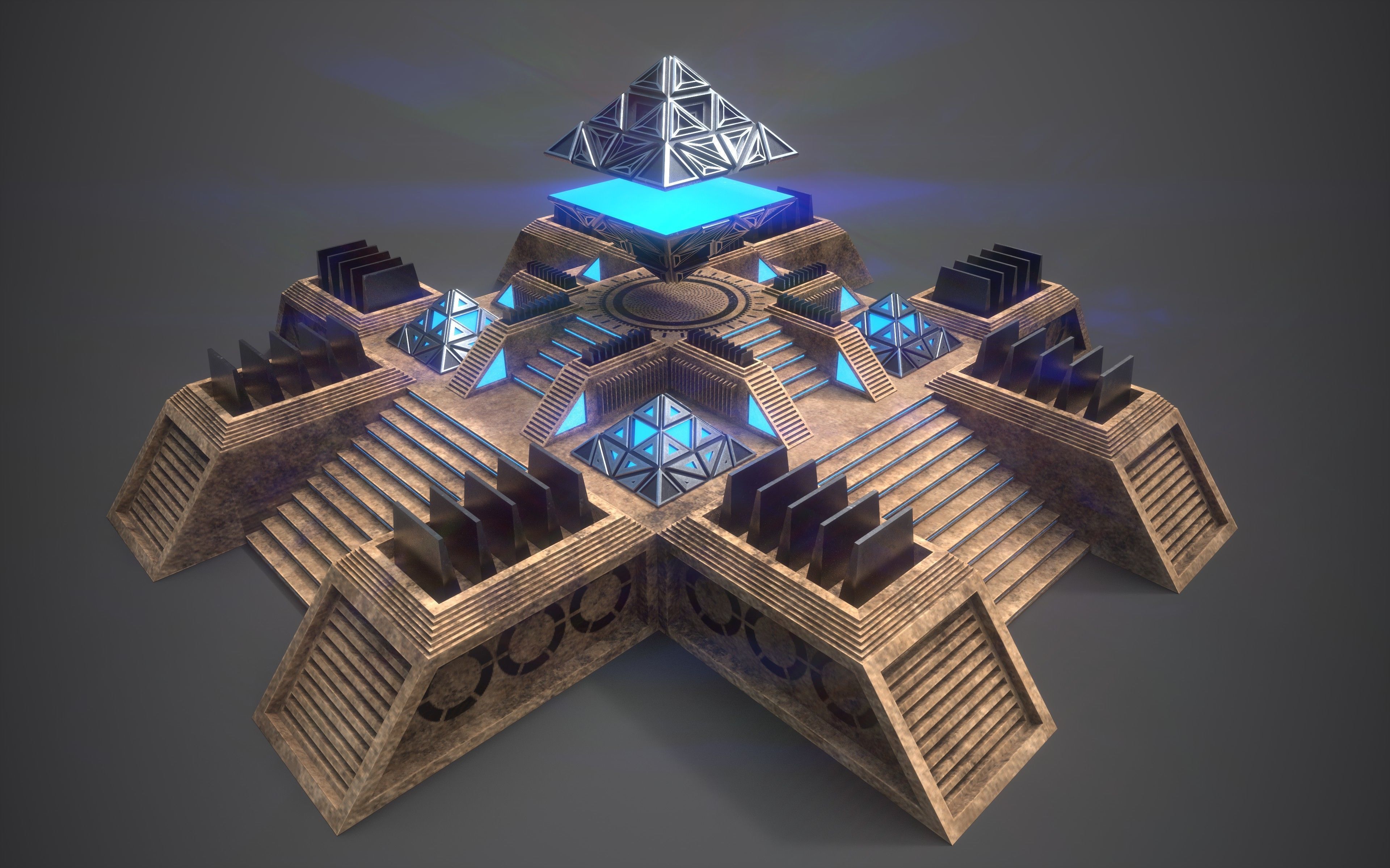 3D model Star Gate Portal Two VR / AR / low-poly | CGTrader