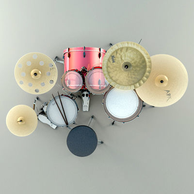 Drums 3D model 3D model | CGTrader