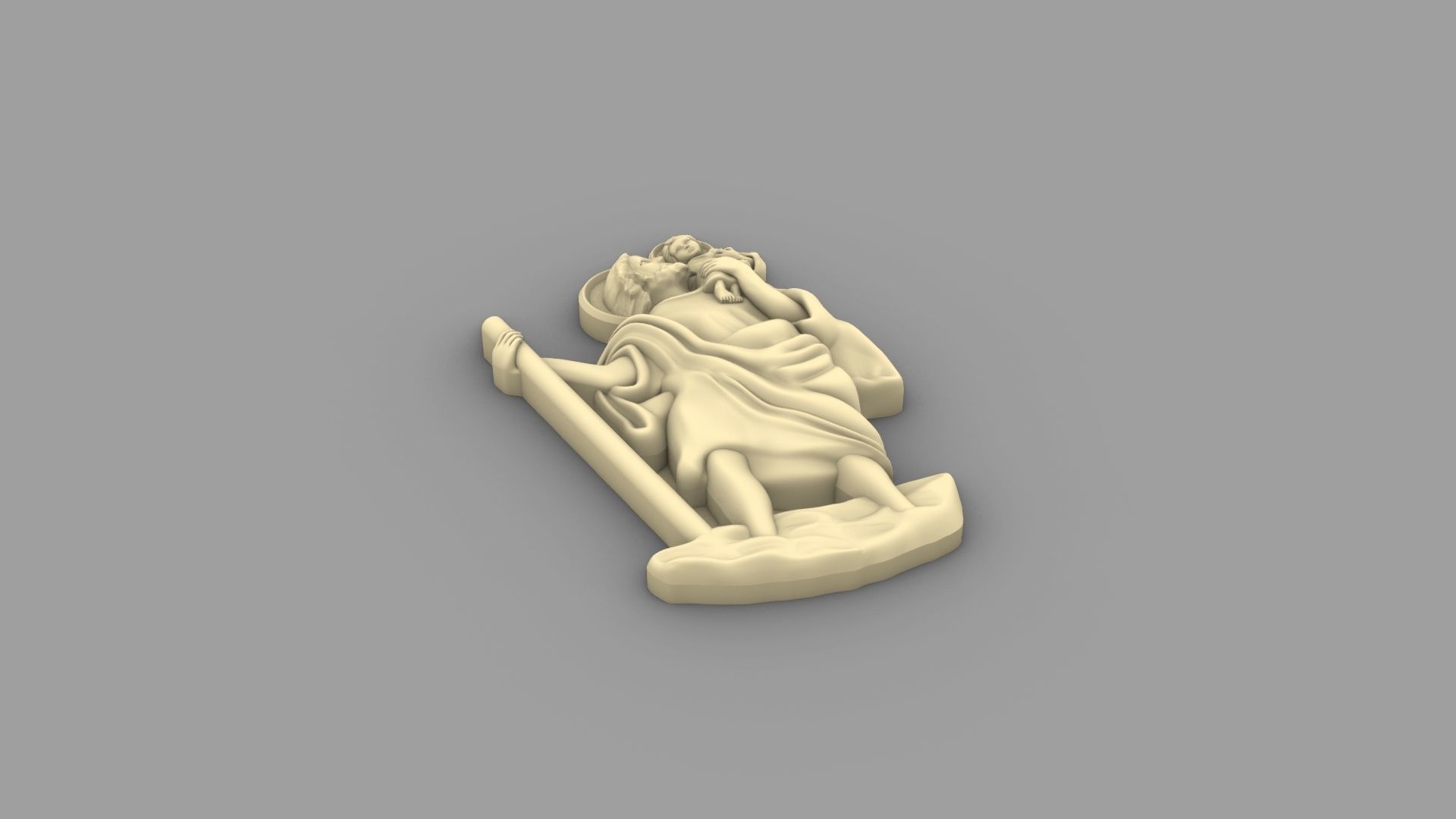 saint christopher 3D model | CGTrader