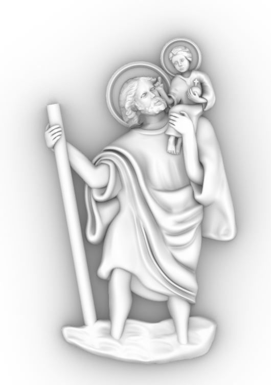 saint christopher 3D model | CGTrader