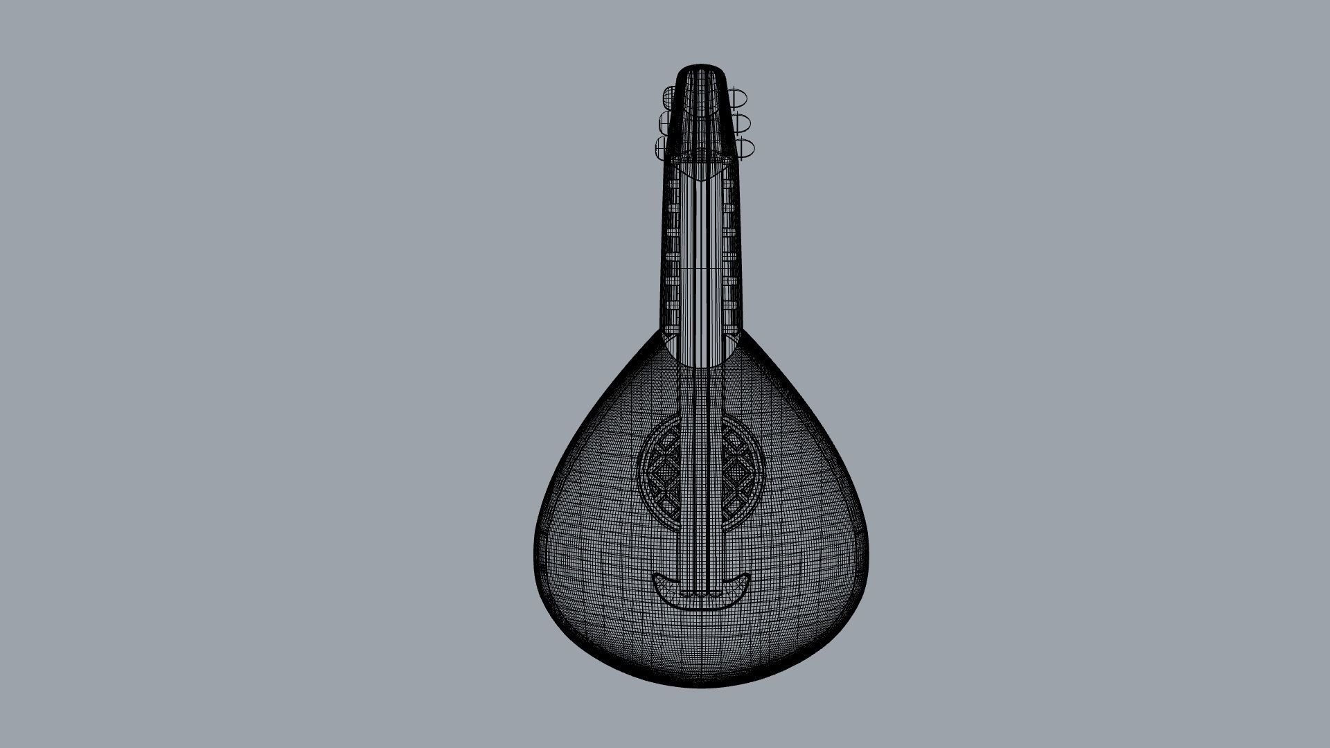 oud music 3D model | CGTrader
