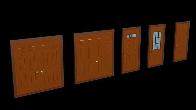 3D model Doors VR / AR / low-poly | CGTrader
