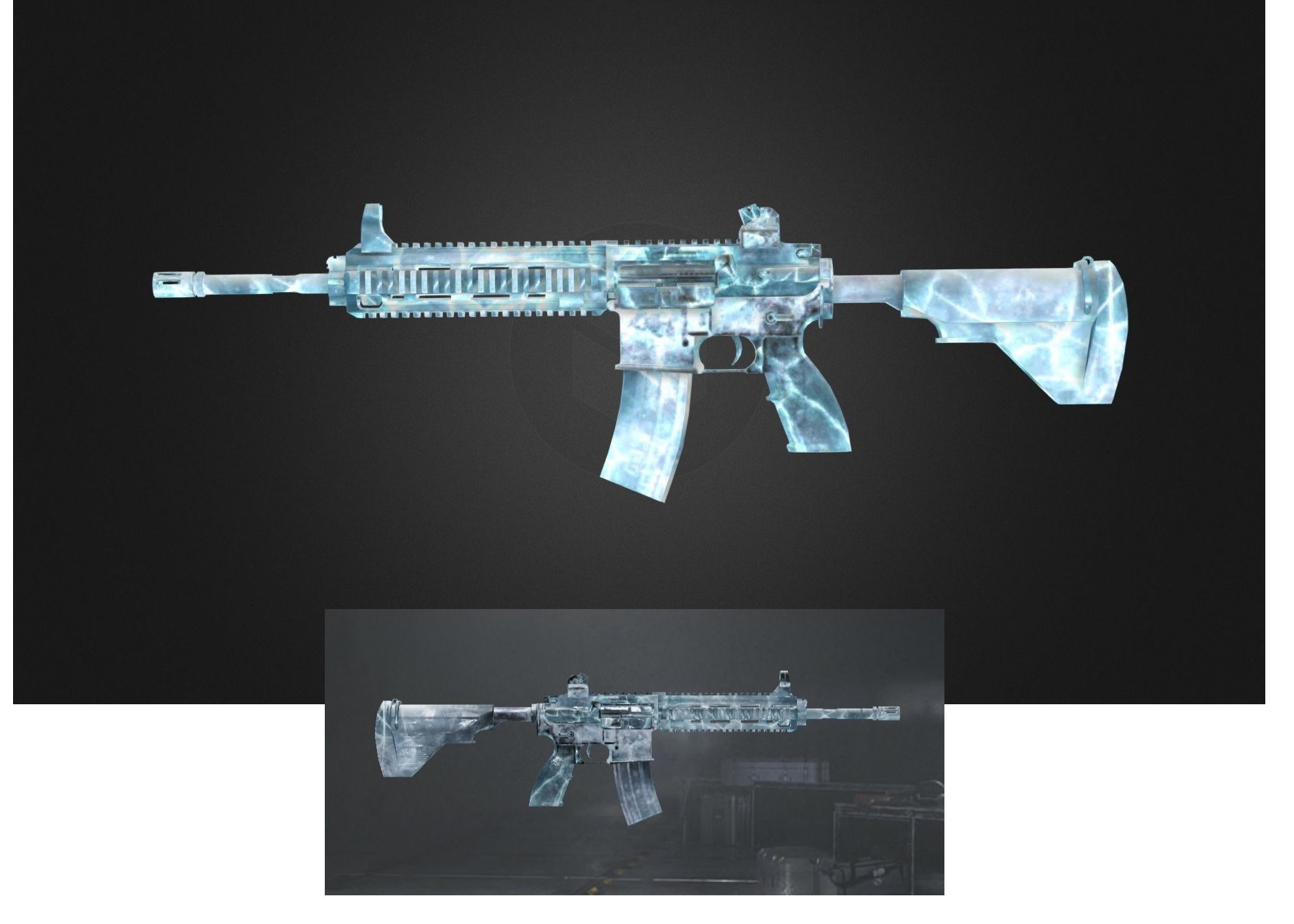 M416 Glacier Skin 3D model | CGTrader