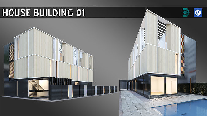 House Building 01 3D model | CGTrader