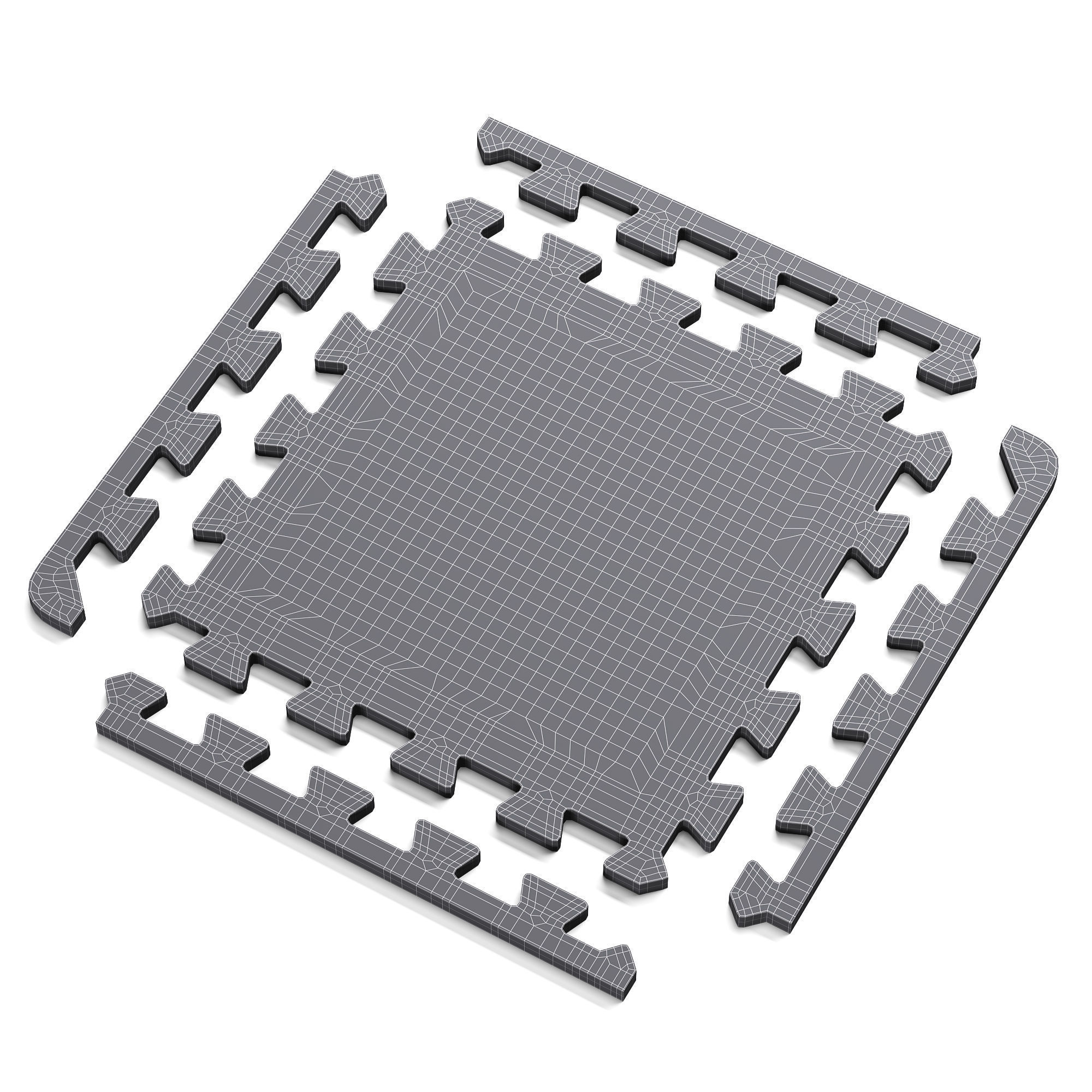 3D model Puzzle mats VR / AR / low-poly | CGTrader