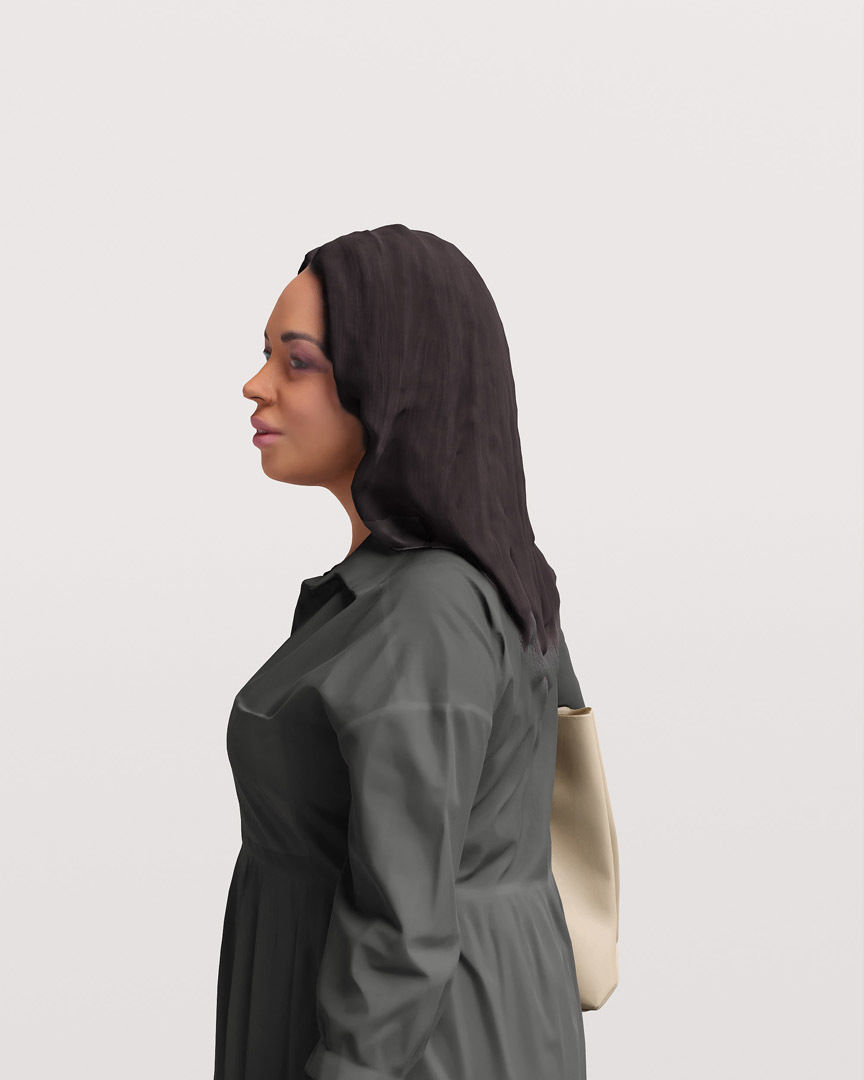 Humano Shopping Woman 2208-10 3D model | CGTrader