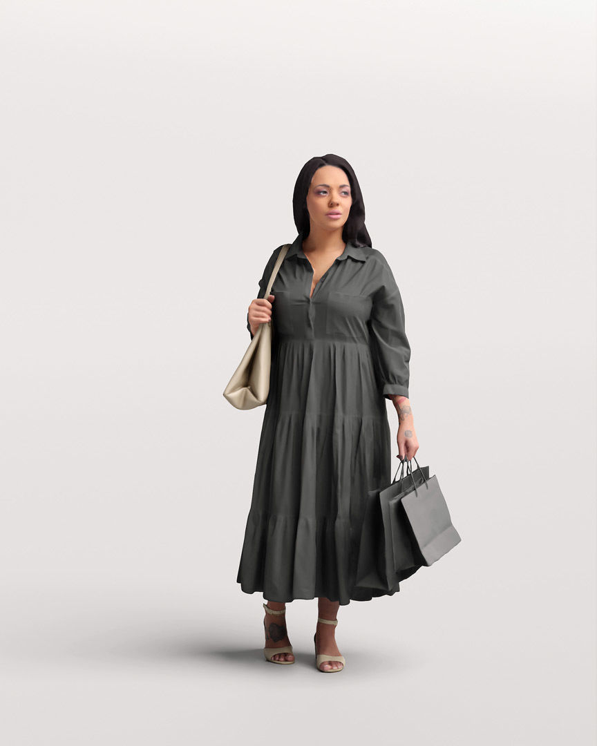 Humano Shopping Woman 2208-10 3D model | CGTrader