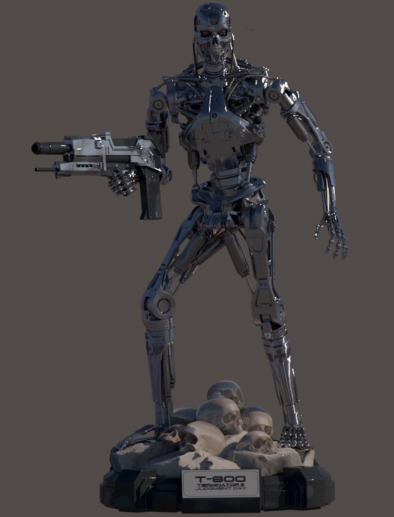 T-800 Terminator 2 Judgment Day 3D model 3D printable | CGTrader