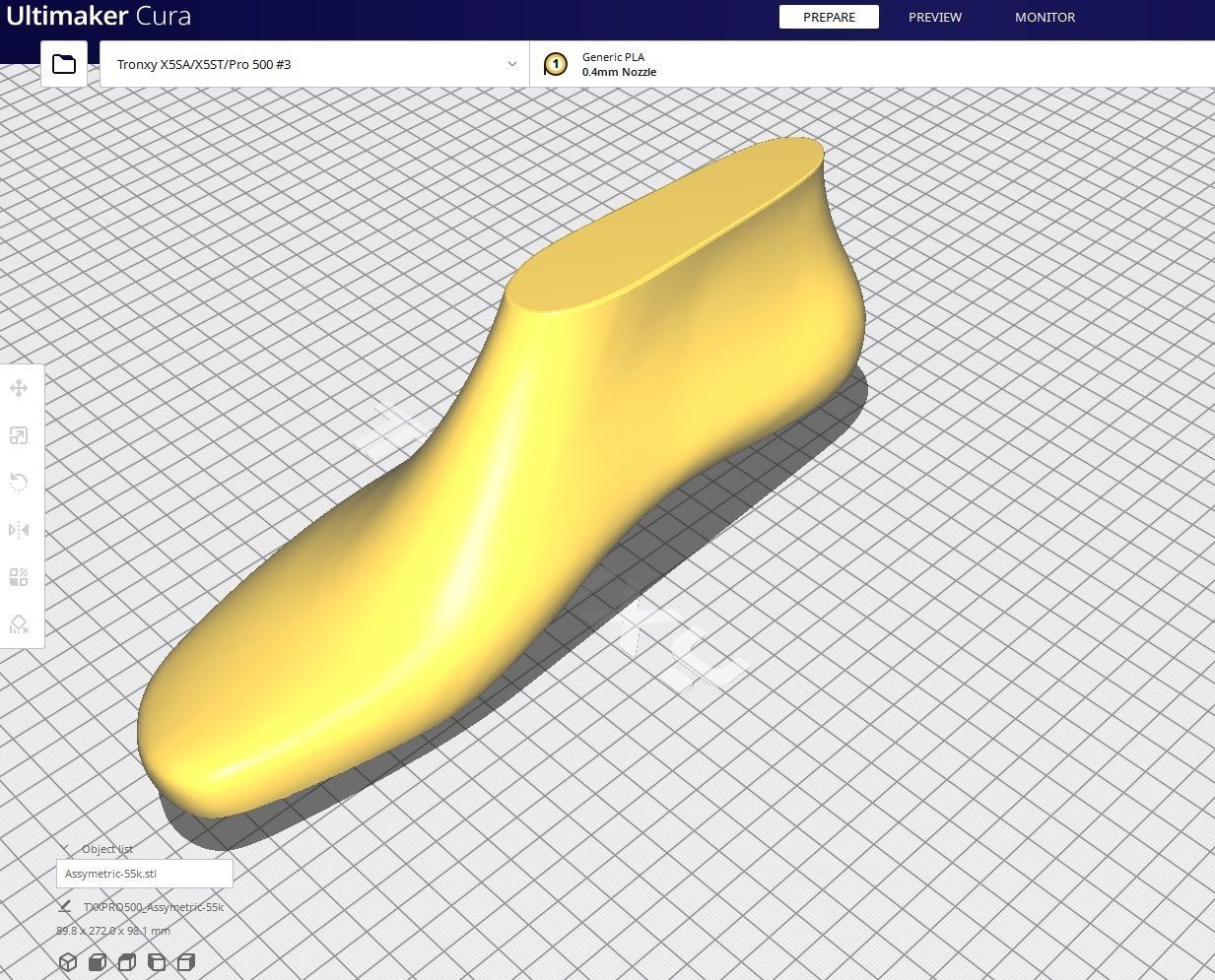 Shoes Lasts - Assymetric 3D print model 3D model | CGTrader
