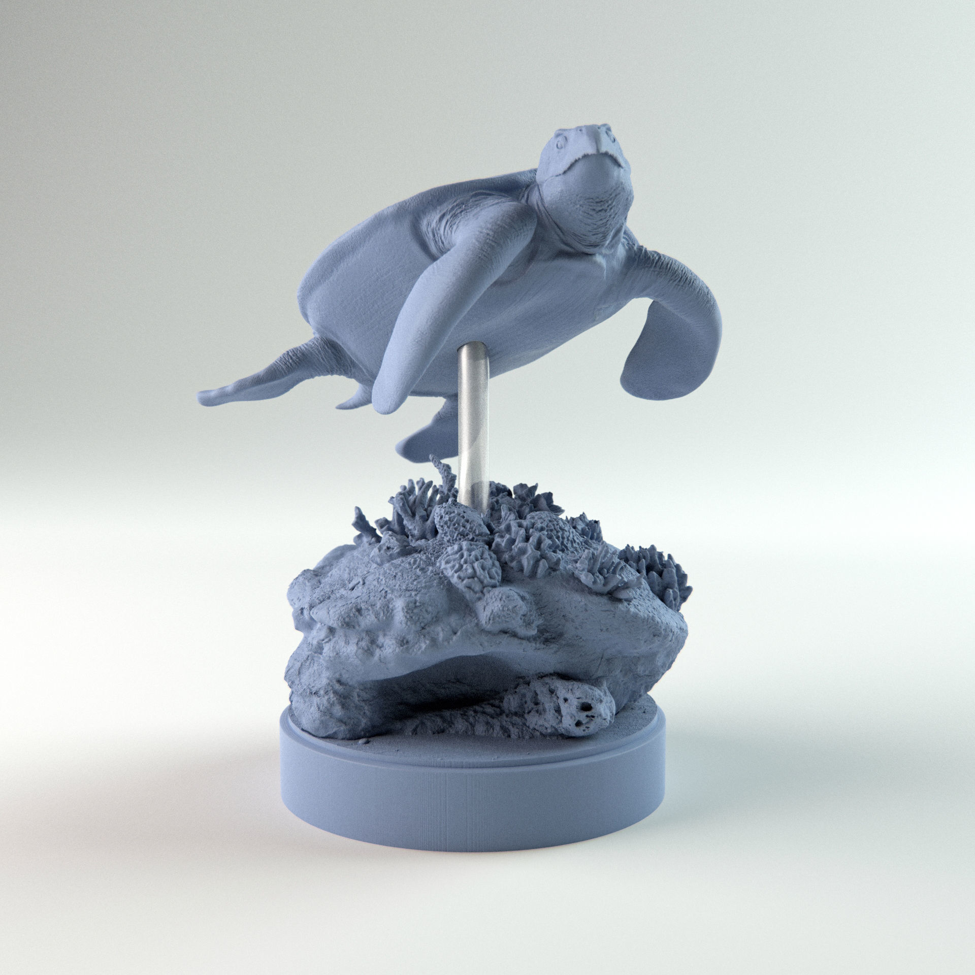 Archelon swimming 1-35 scale pre-supported 3D model 3D printable | CGTrader