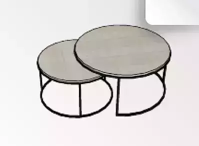 TWO SMALL TABLES free 3D model | CGTrader