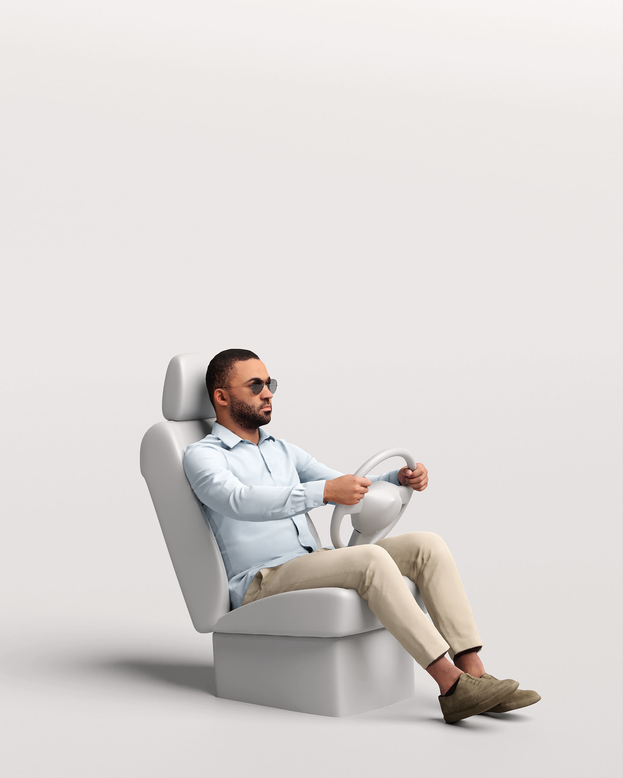 Humano Driving Man 2011-3 3D model | CGTrader