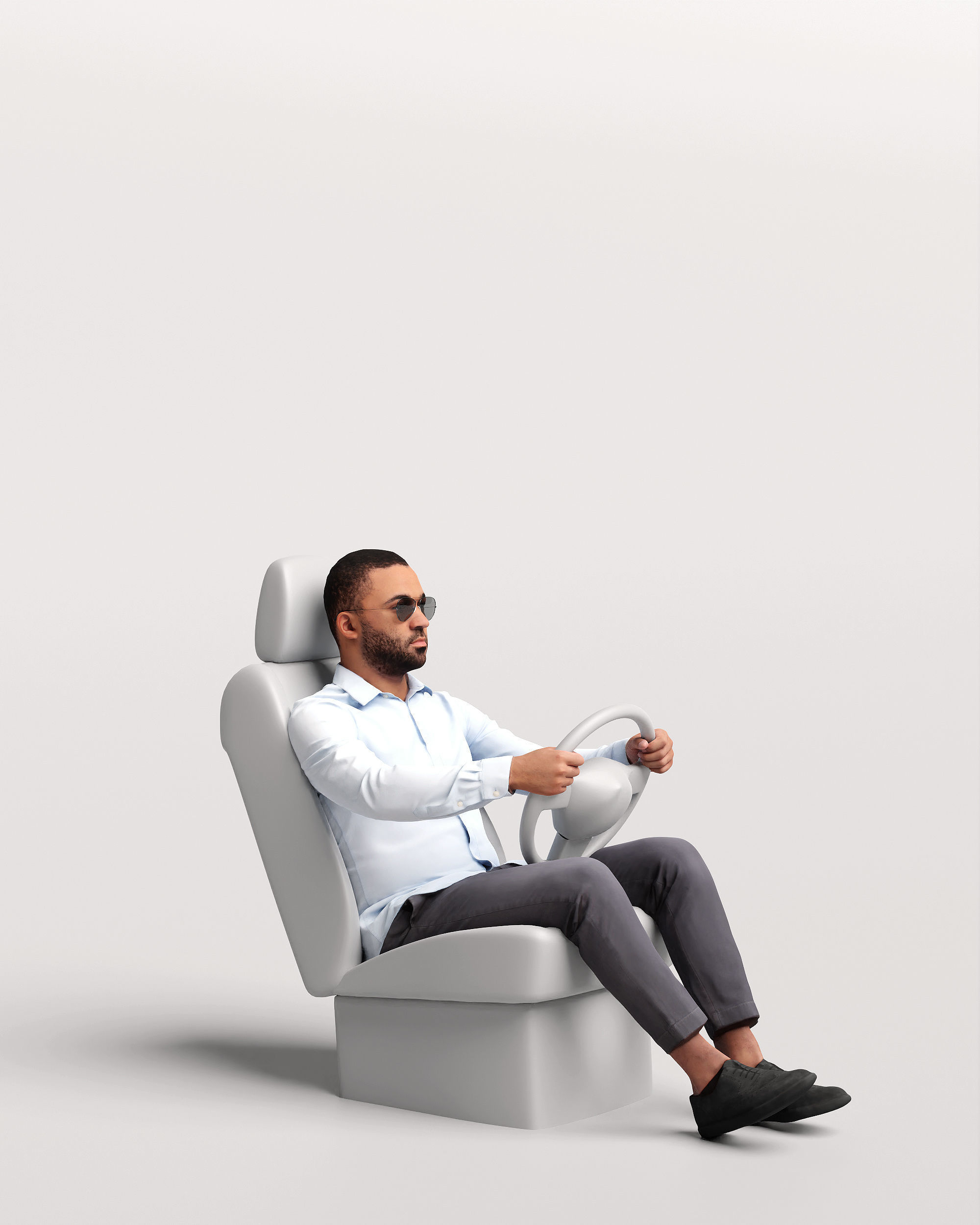 Humano Driving Man 2011-3 3D model | CGTrader