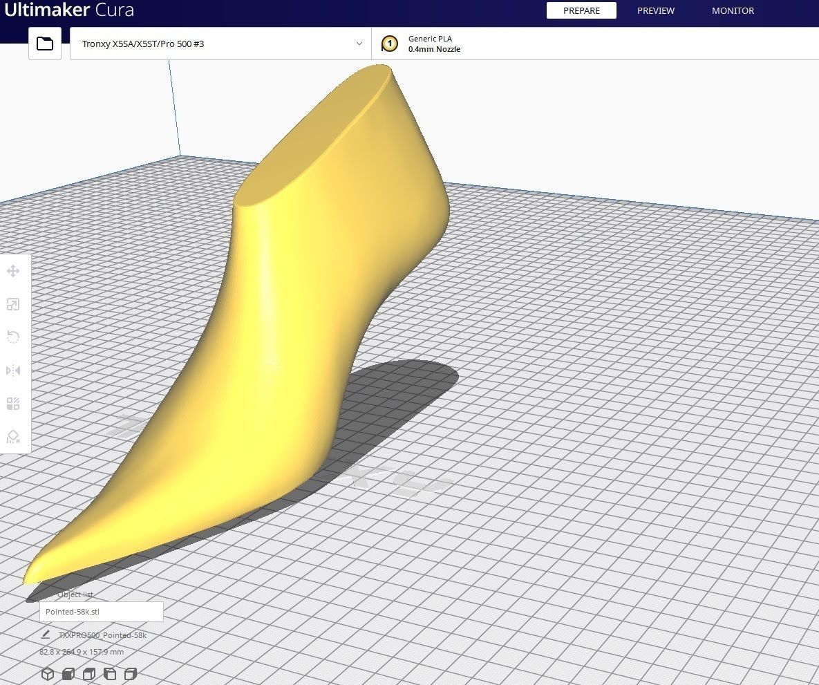 Shoes Lasts - Pointed 3D print model 3D model | CGTrader