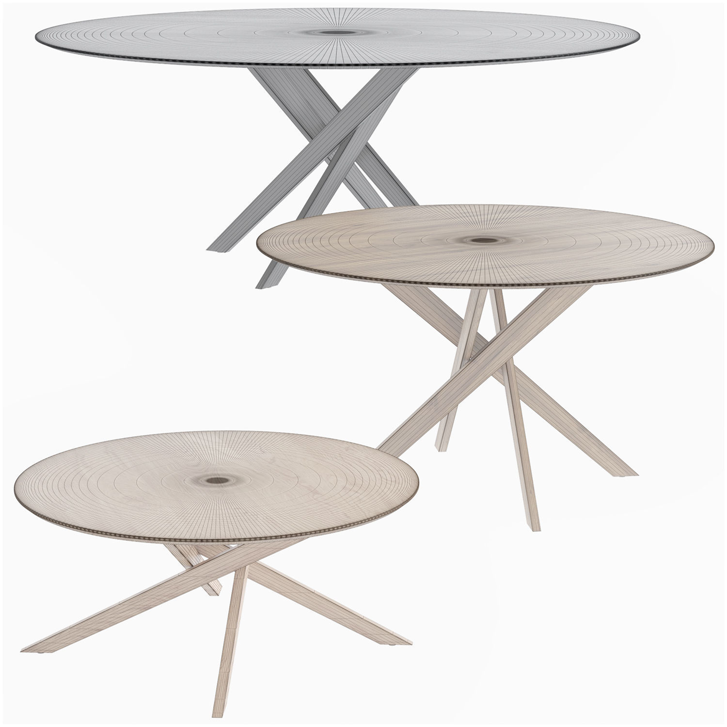 Apex Round Table Crate and Barrel 3D model | CGTrader