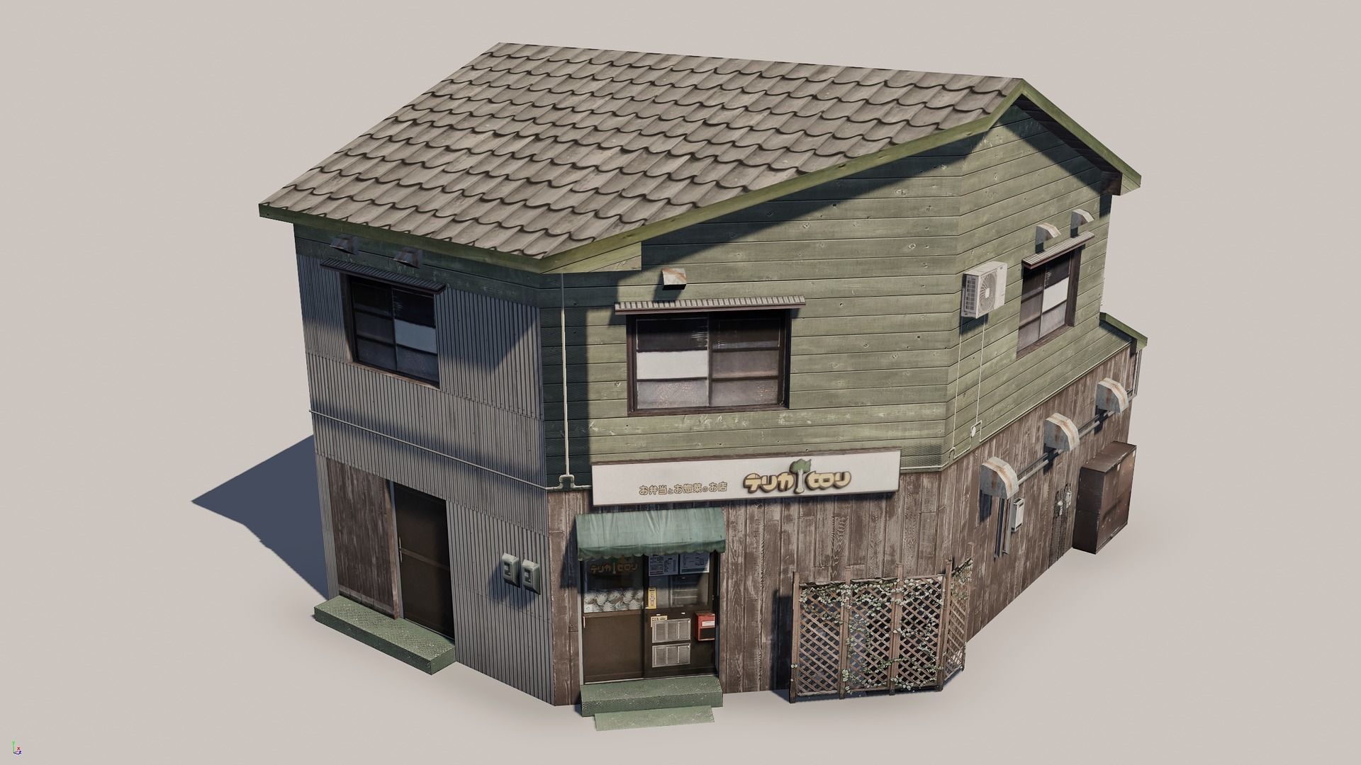 3D model Japanese Rural Shops VR / AR / low-poly | CGTrader