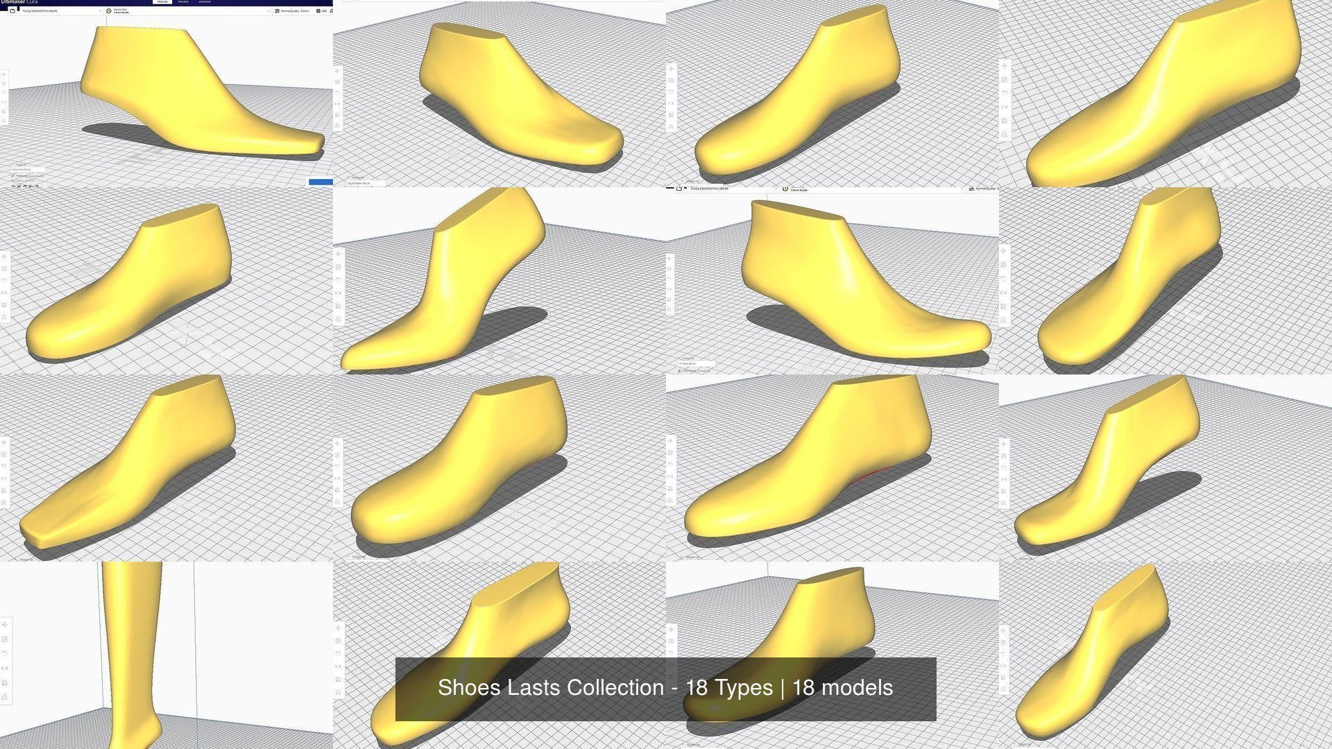 Shoes Lasts Collection - 18 Types | CGTrader