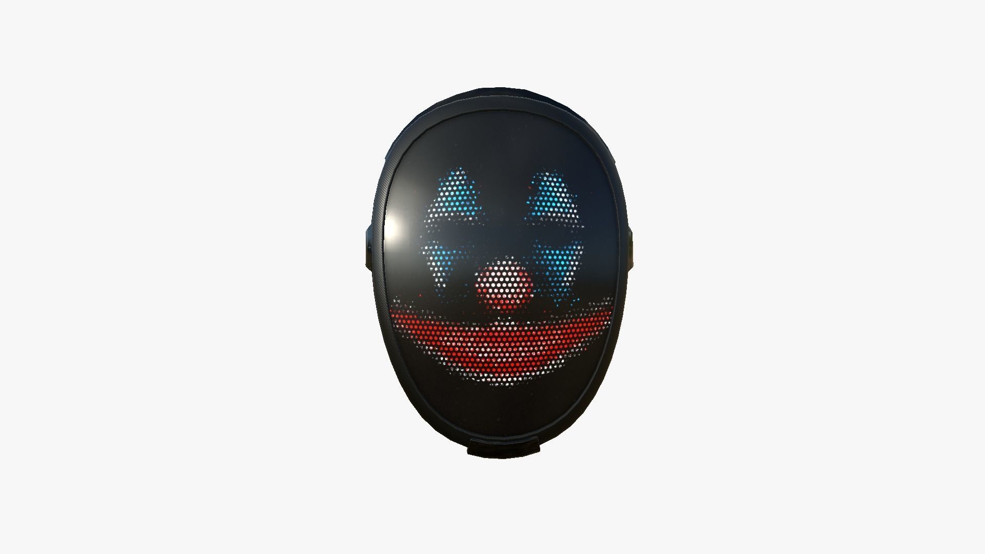 3D model LED Screen Mask - A04 Joker Clown - Character Design VR / AR ...