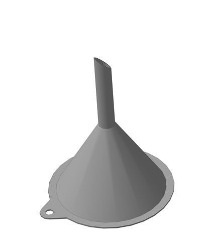 Funnel 3D model 3D printable | CGTrader