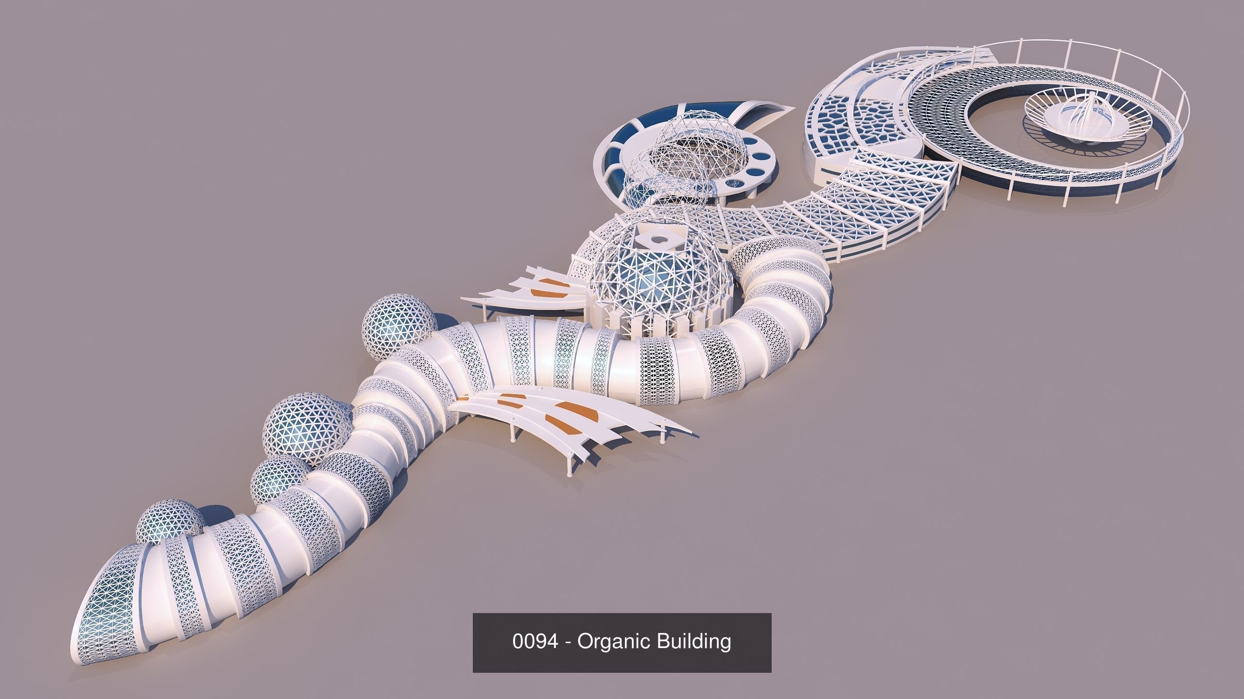 54 Buildings - Futuristic-Modern-Organic-Skyscraper - Big Bundle 3D ...