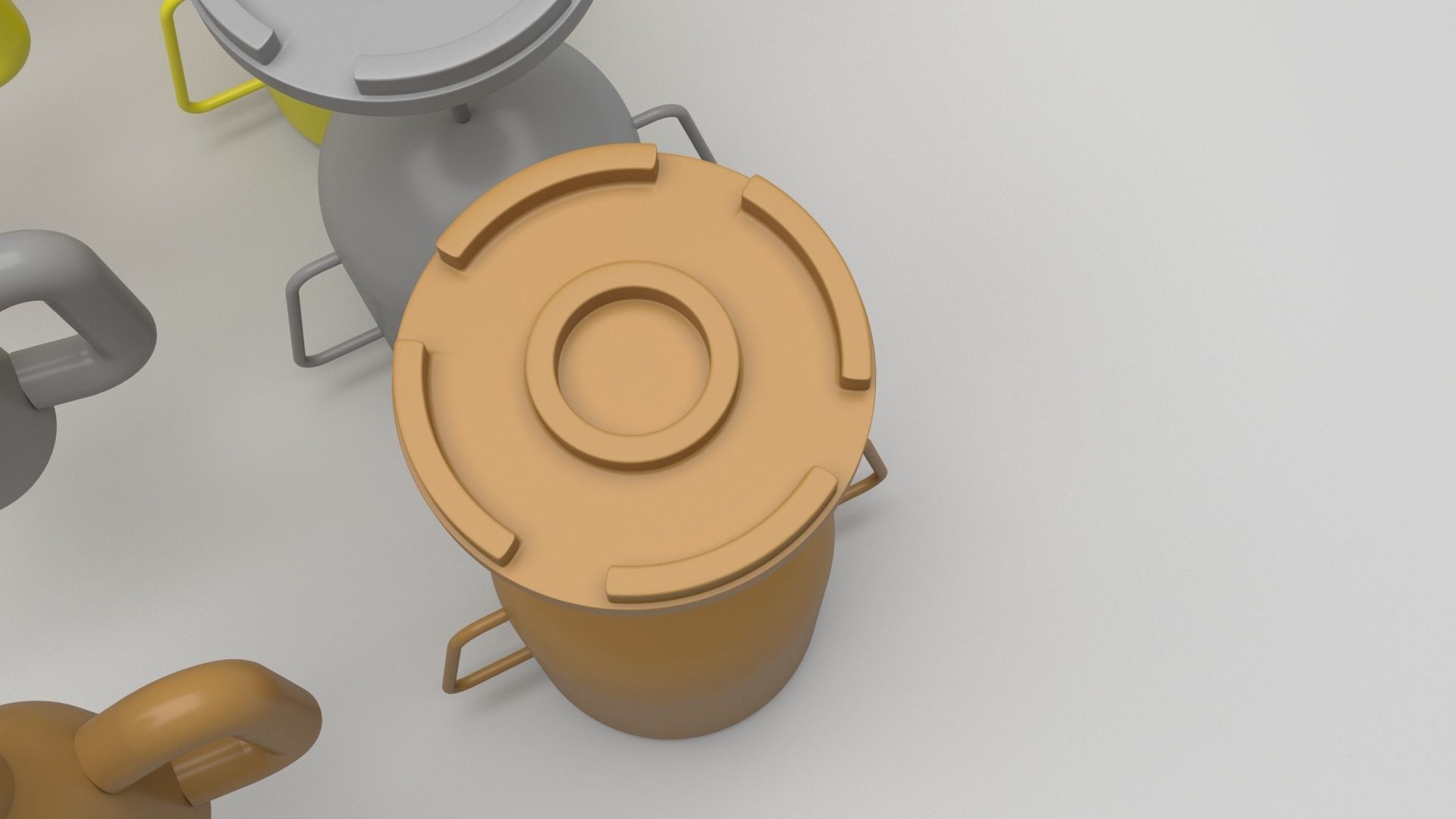 Lego Trophies Set 3D model | CGTrader