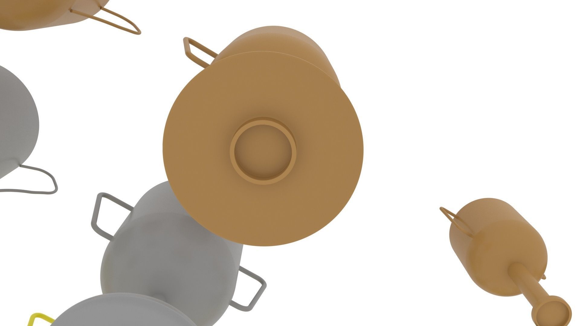 Lego Trophies Set 3D model | CGTrader