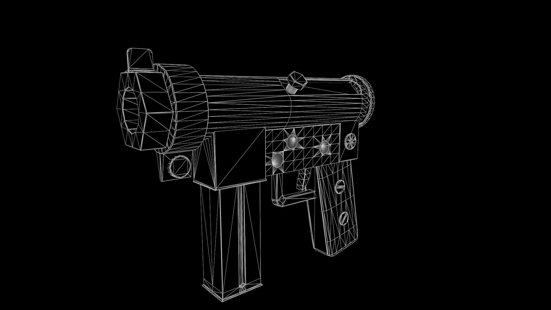 3D model Post apocalyptic Gun VR / AR / low-poly | CGTrader