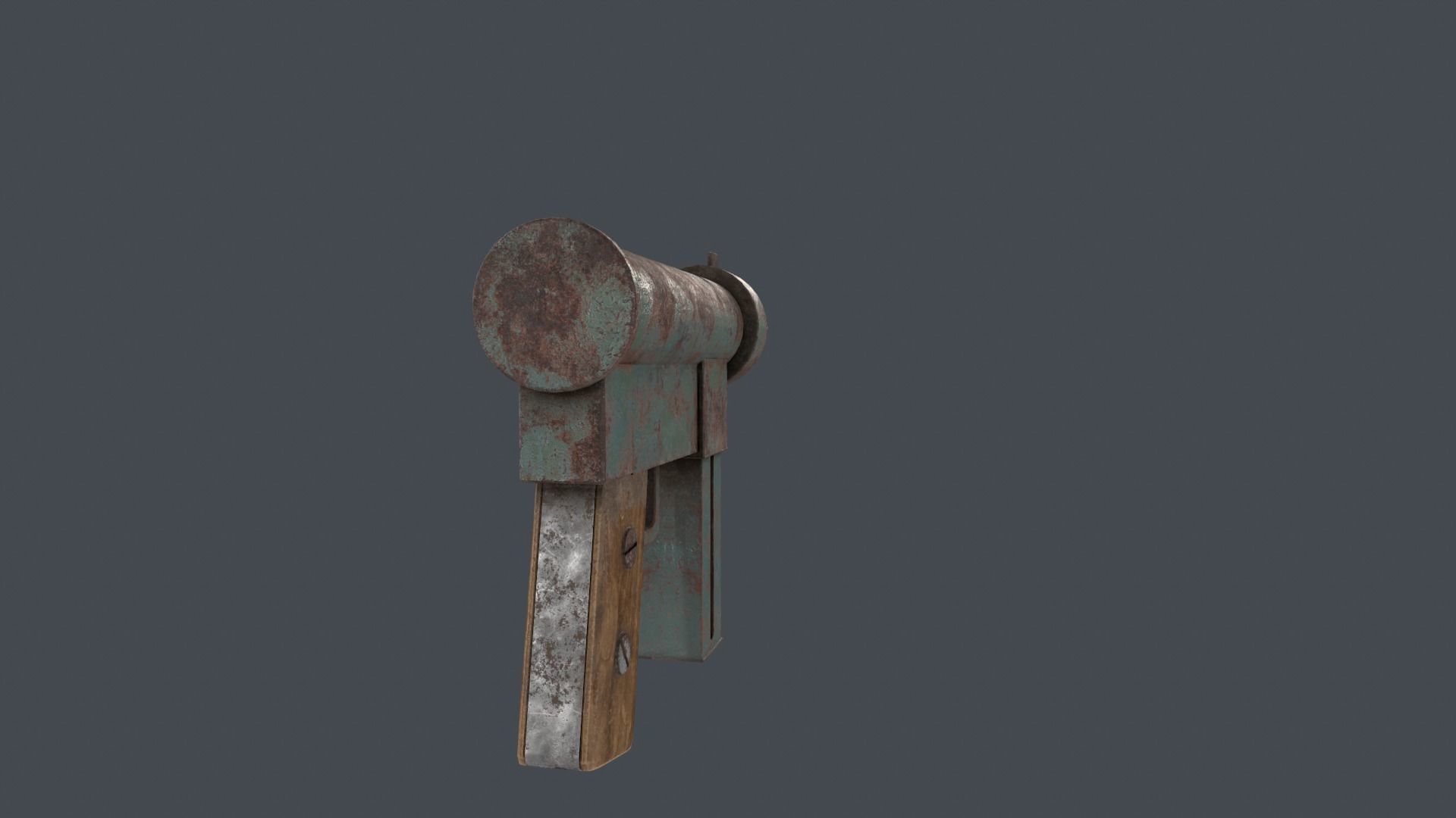 3D model Post apocalyptic Gun VR / AR / low-poly | CGTrader