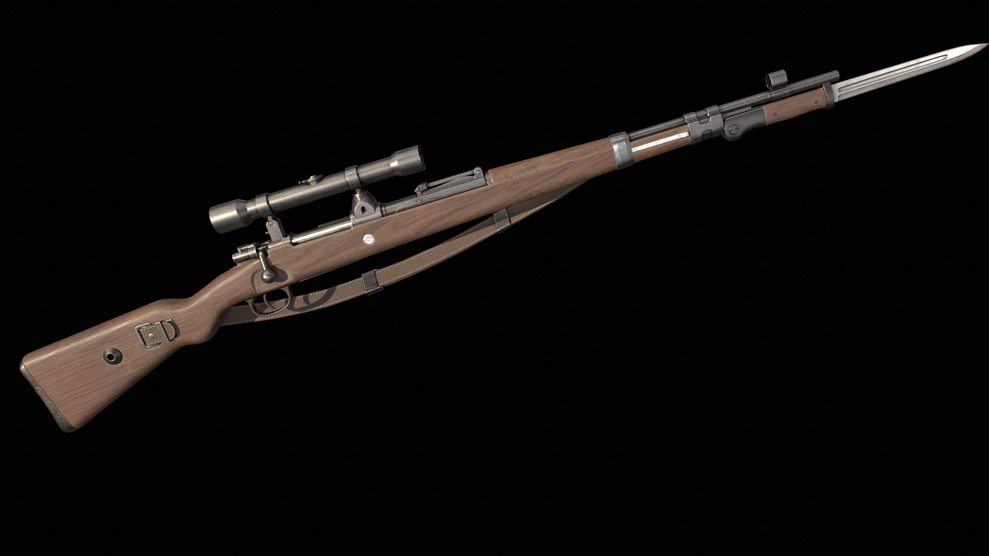 Kar98k free VR / AR / low-poly 3D model | CGTrader