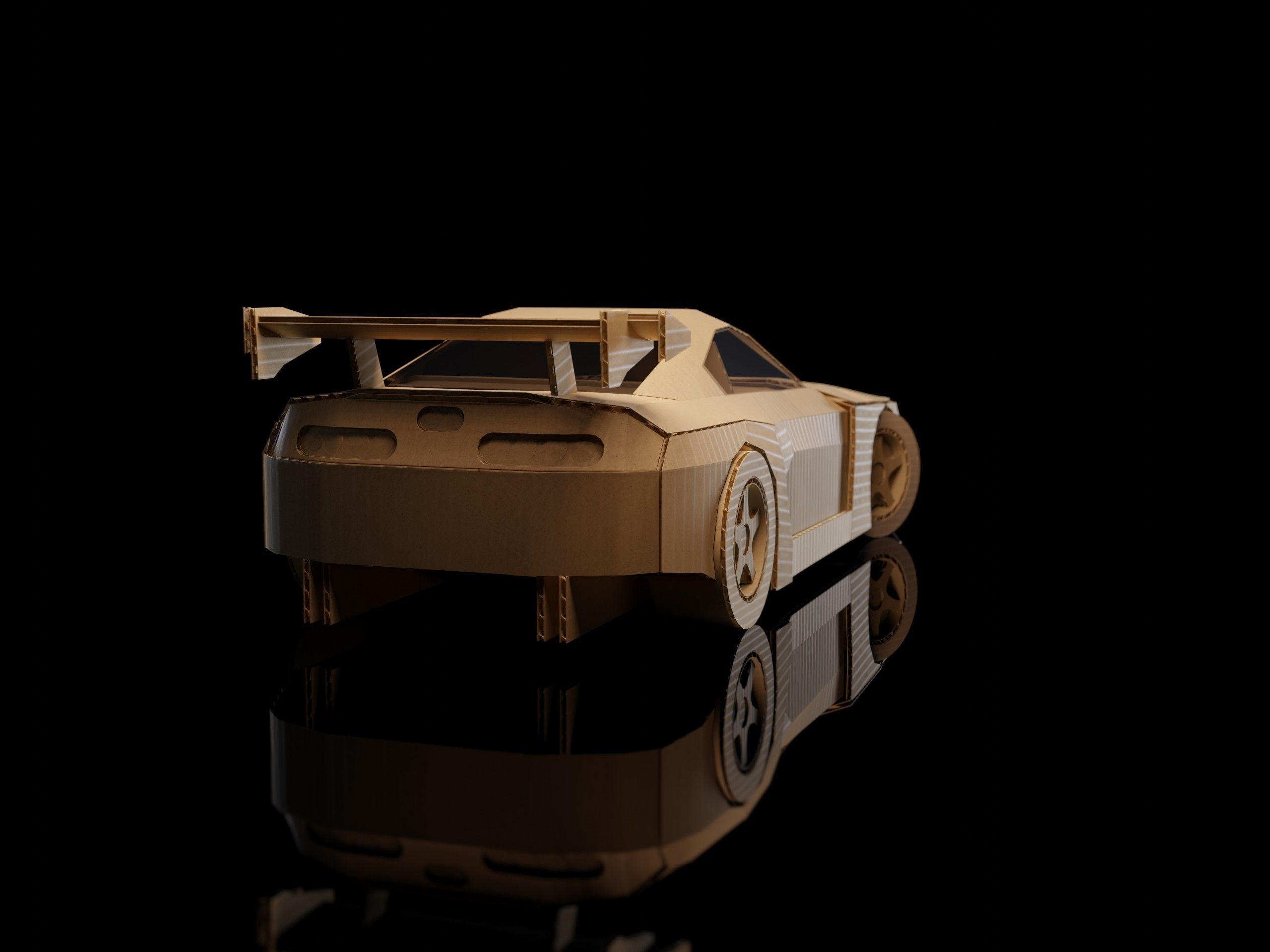 TOYOTA CASTROL TOMS SUPRA 1997 cardboard car 3D model | CGTrader