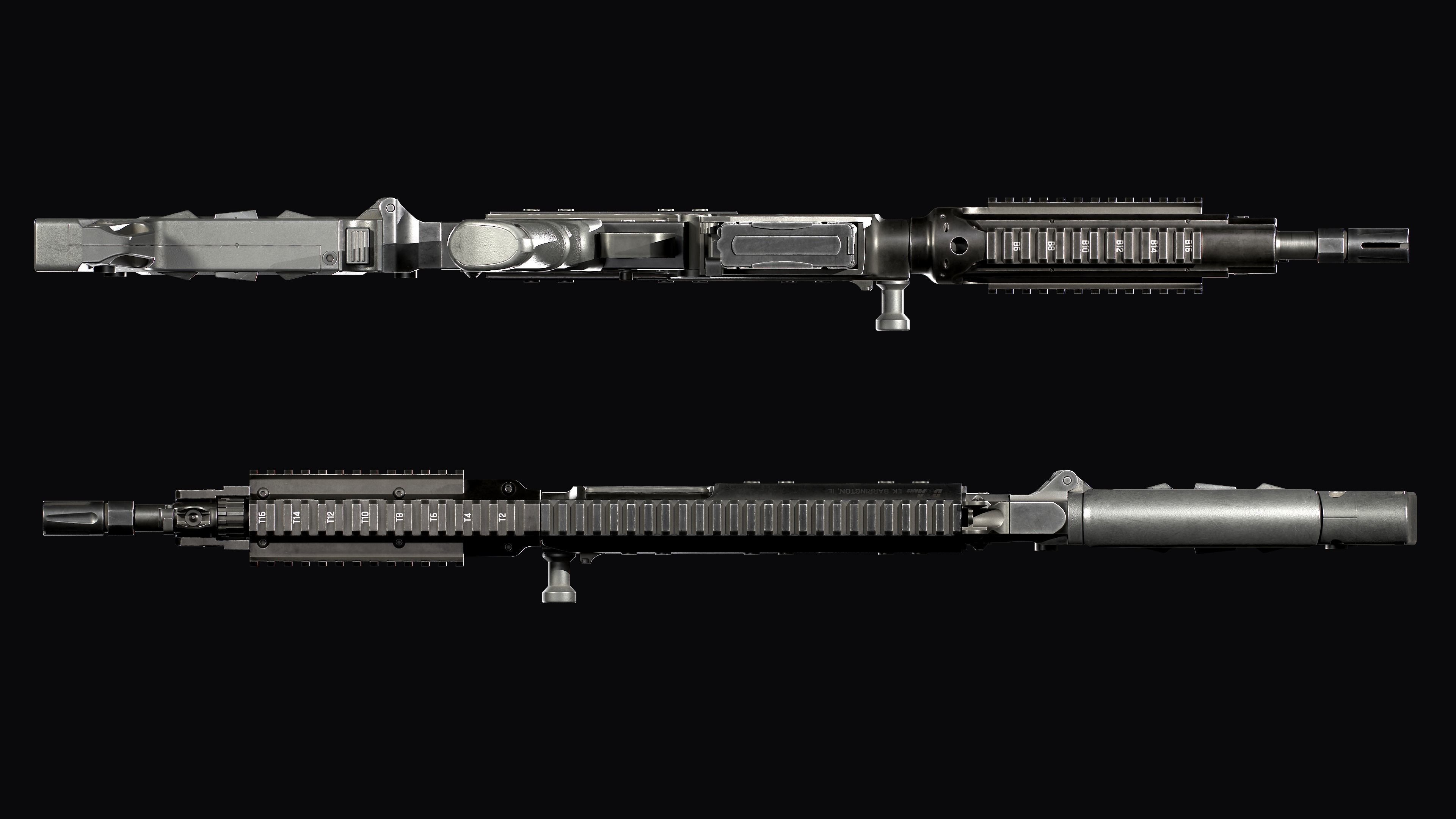 3D model Modular assault rifle DS Arms SA 58 FAL VR / AR / low-poly ...