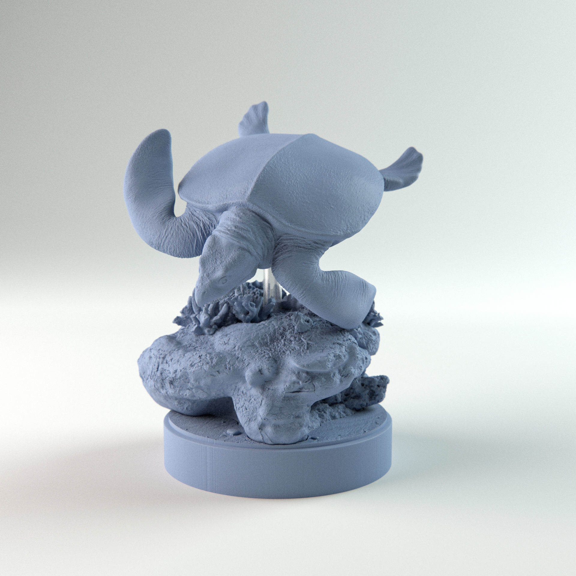 Archelon munching 1-35 scale pre-supported 3D model 3D printable | CGTrader