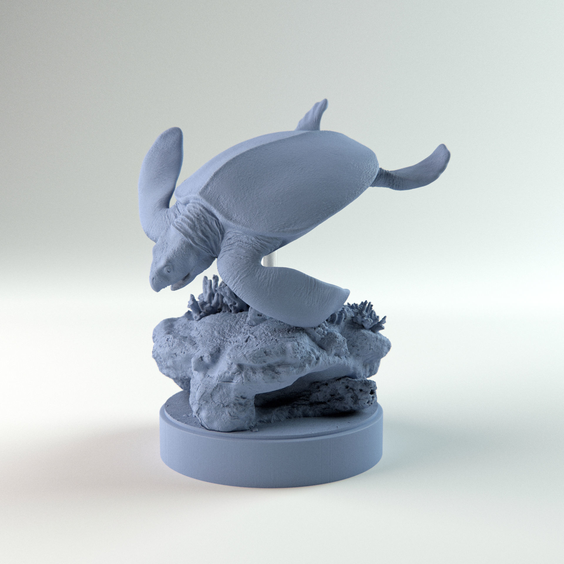 Archelon munching 1-35 scale pre-supported 3D model 3D printable | CGTrader