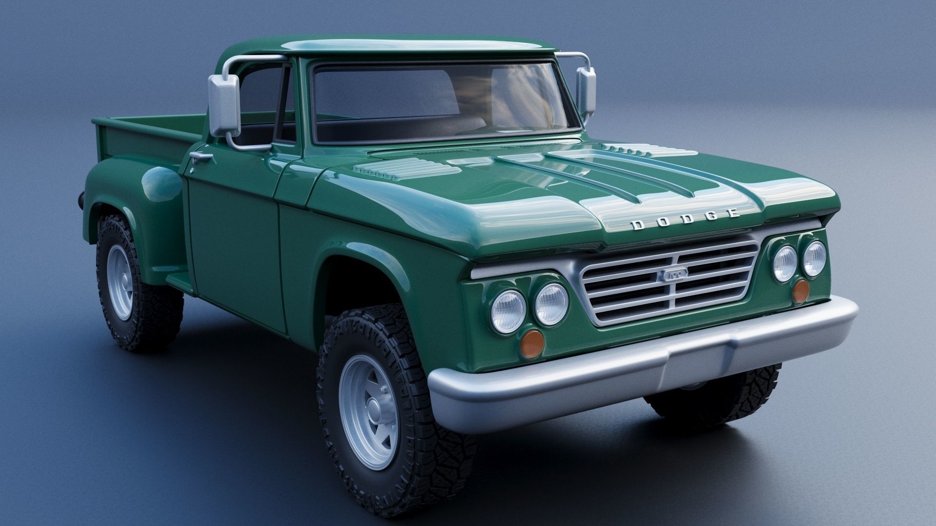 Dodge Power Wagon W100 1962 3D model 3D printable | CGTrader