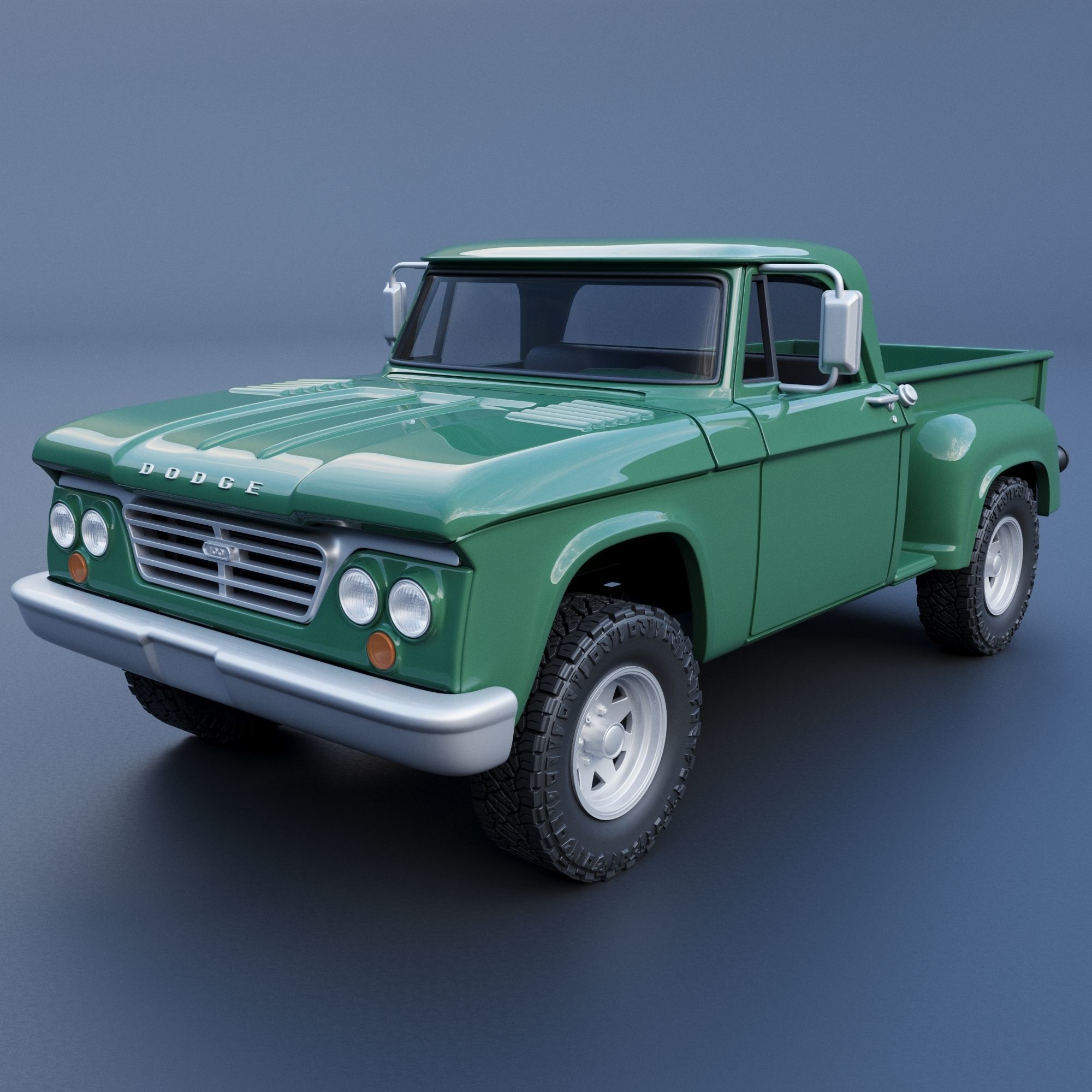Dodge Power Wagon W100 1962 3D model 3D printable | CGTrader