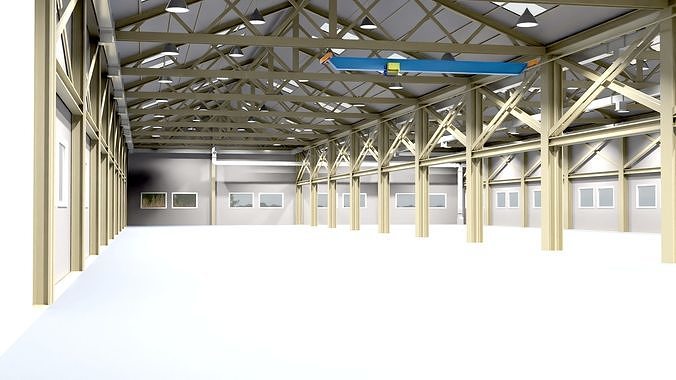 Warehouse Interior - Exterior Low-poly 3D model | CGTrader