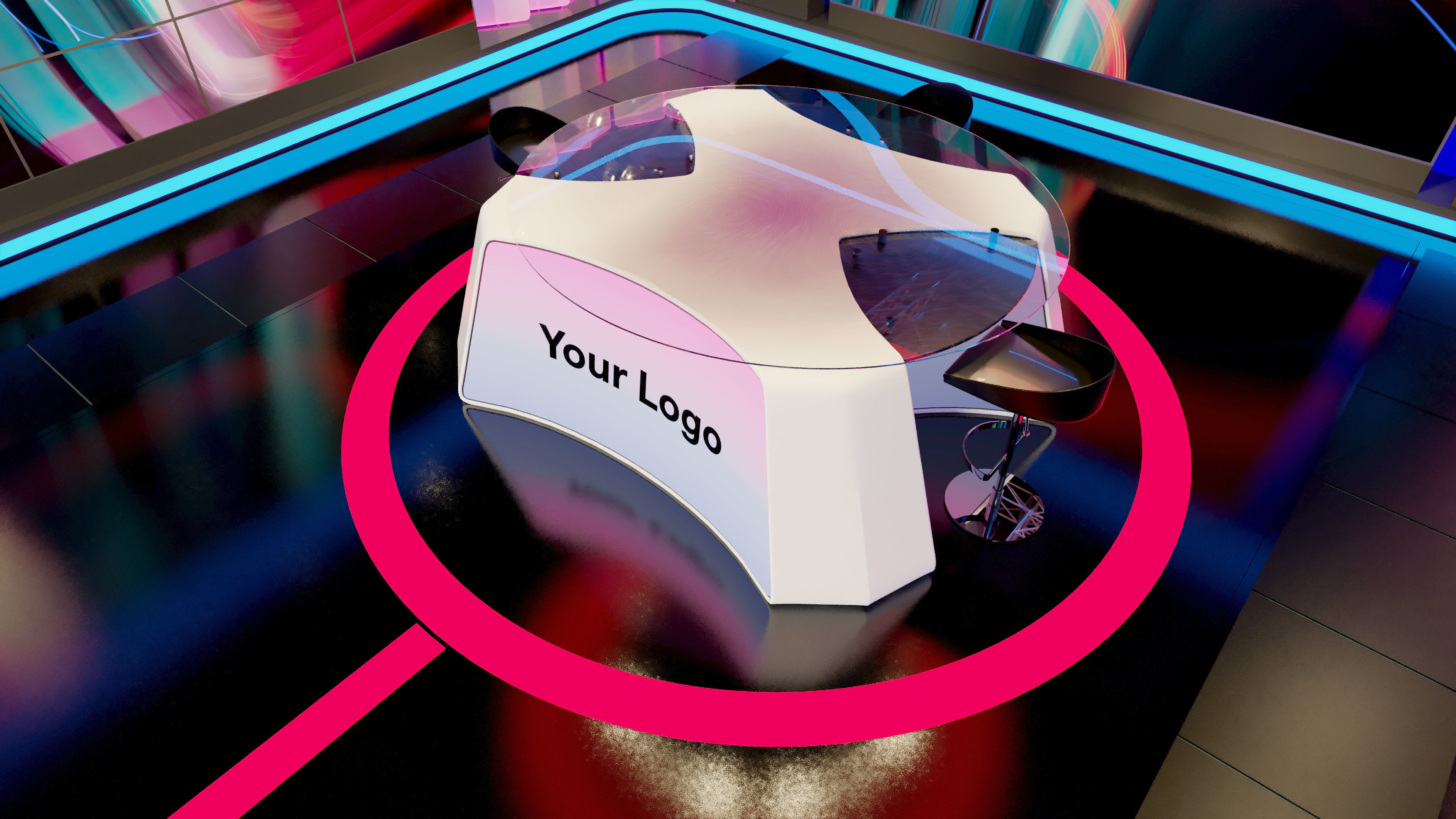 3D model Virtual Studio Chat show VR / AR / low-poly | CGTrader