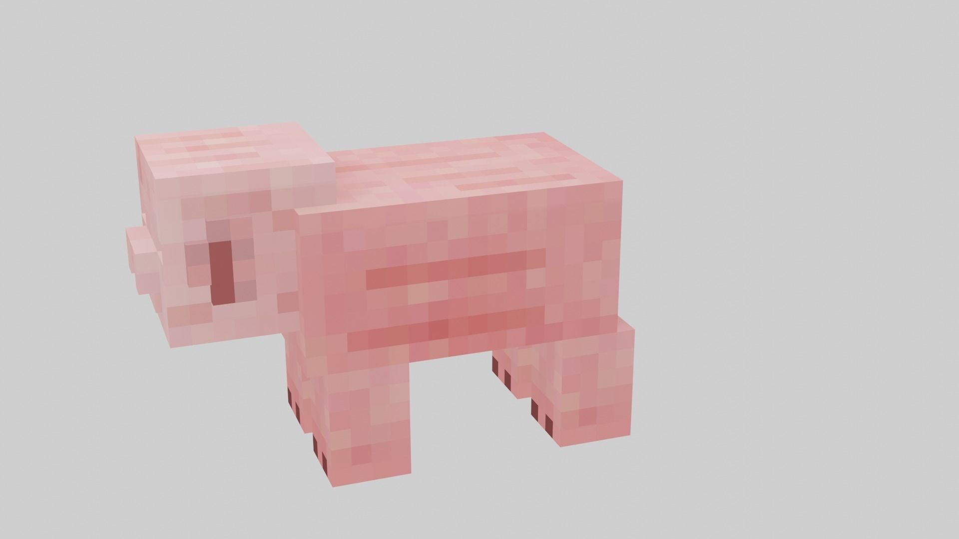 3D model Minecraft Pig VR / AR / low-poly | CGTrader