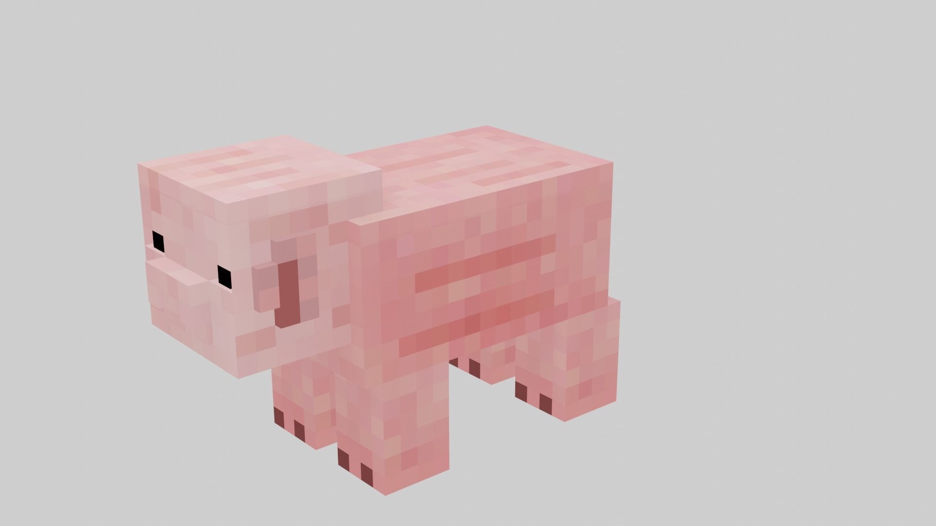 3D model Minecraft Pig VR / AR / low-poly | CGTrader