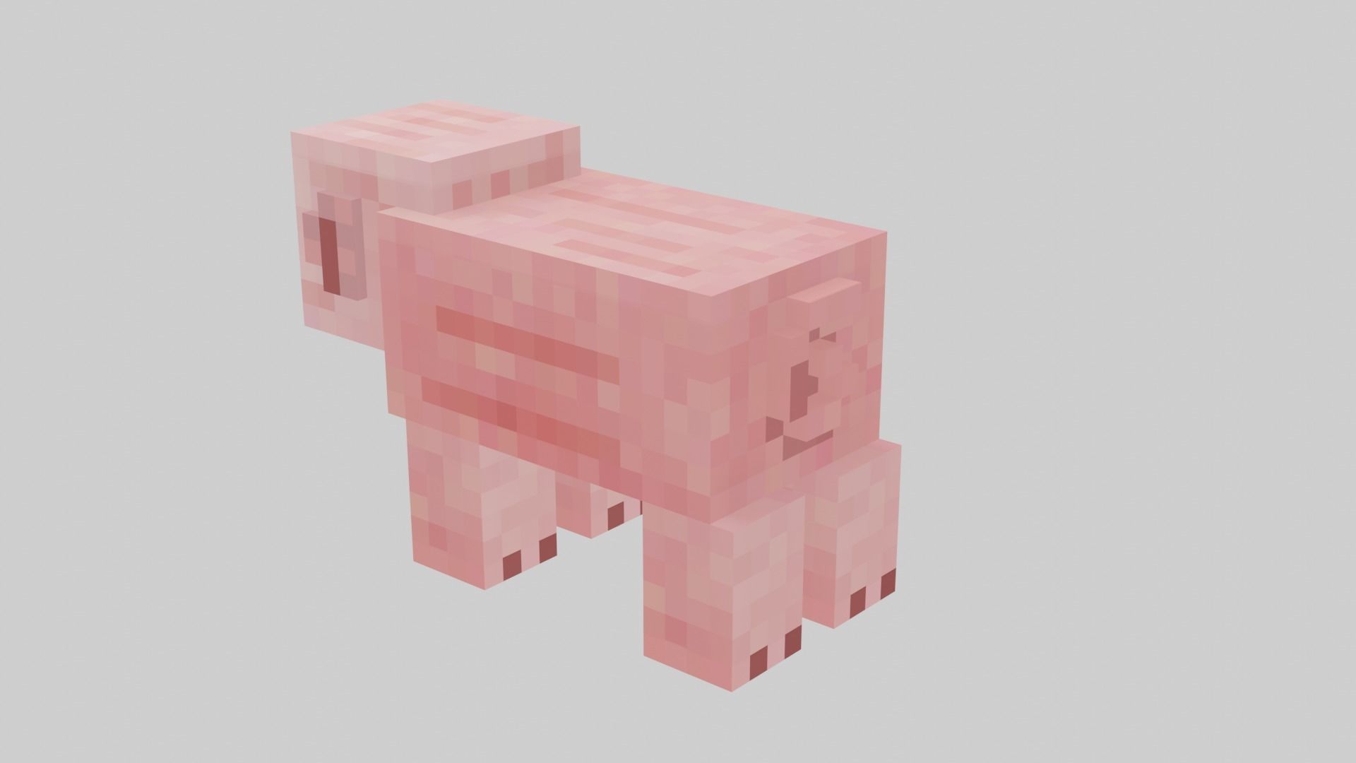 3D model Minecraft Pig VR / AR / low-poly | CGTrader
