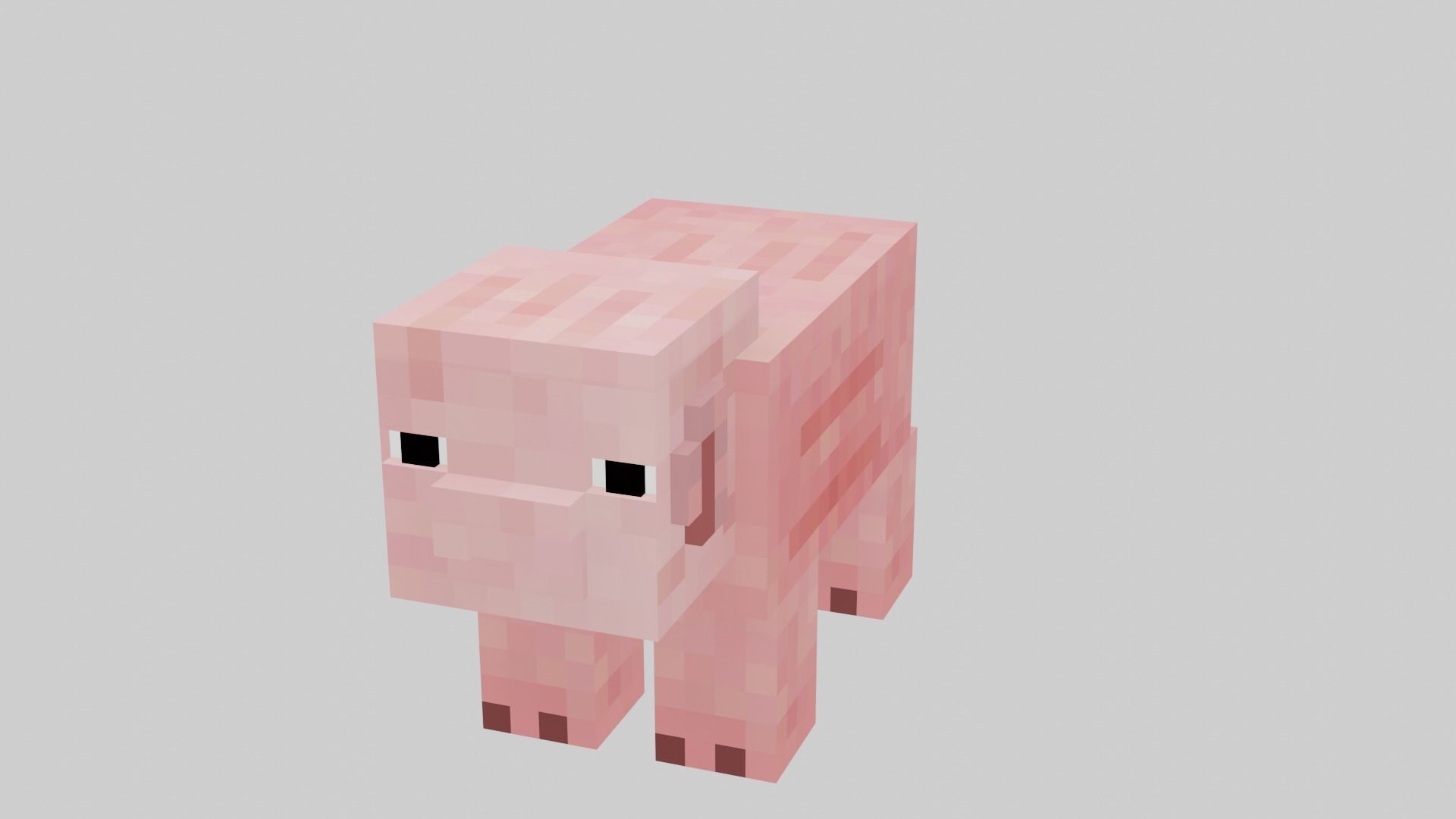 3D model Minecraft Pig VR / AR / low-poly | CGTrader