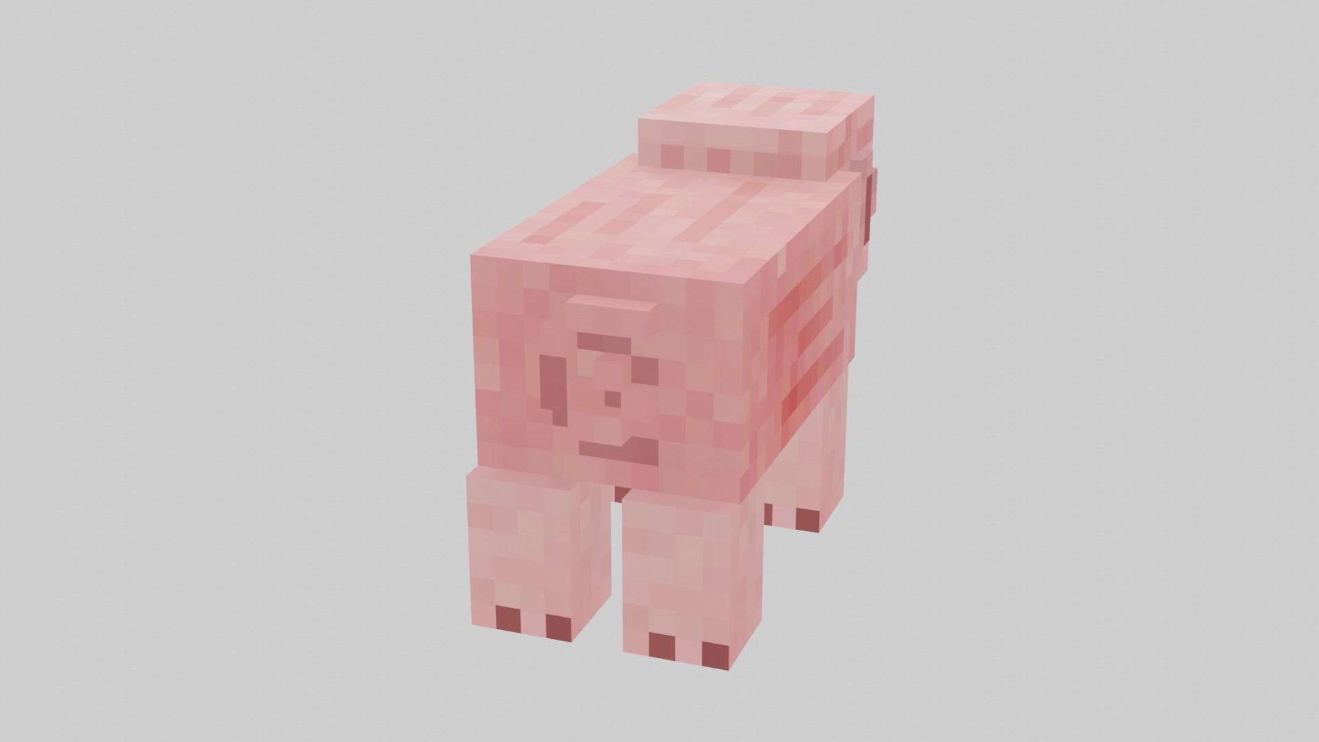 3D model Minecraft Pig VR / AR / low-poly | CGTrader